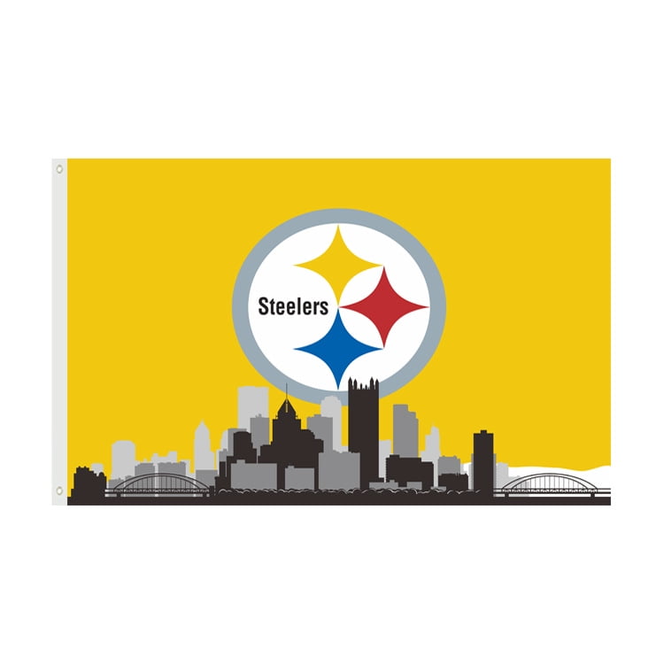 Pittsburgh_Steeler Flag, Yellow, Gifts for Football Sport Fans Garden ...