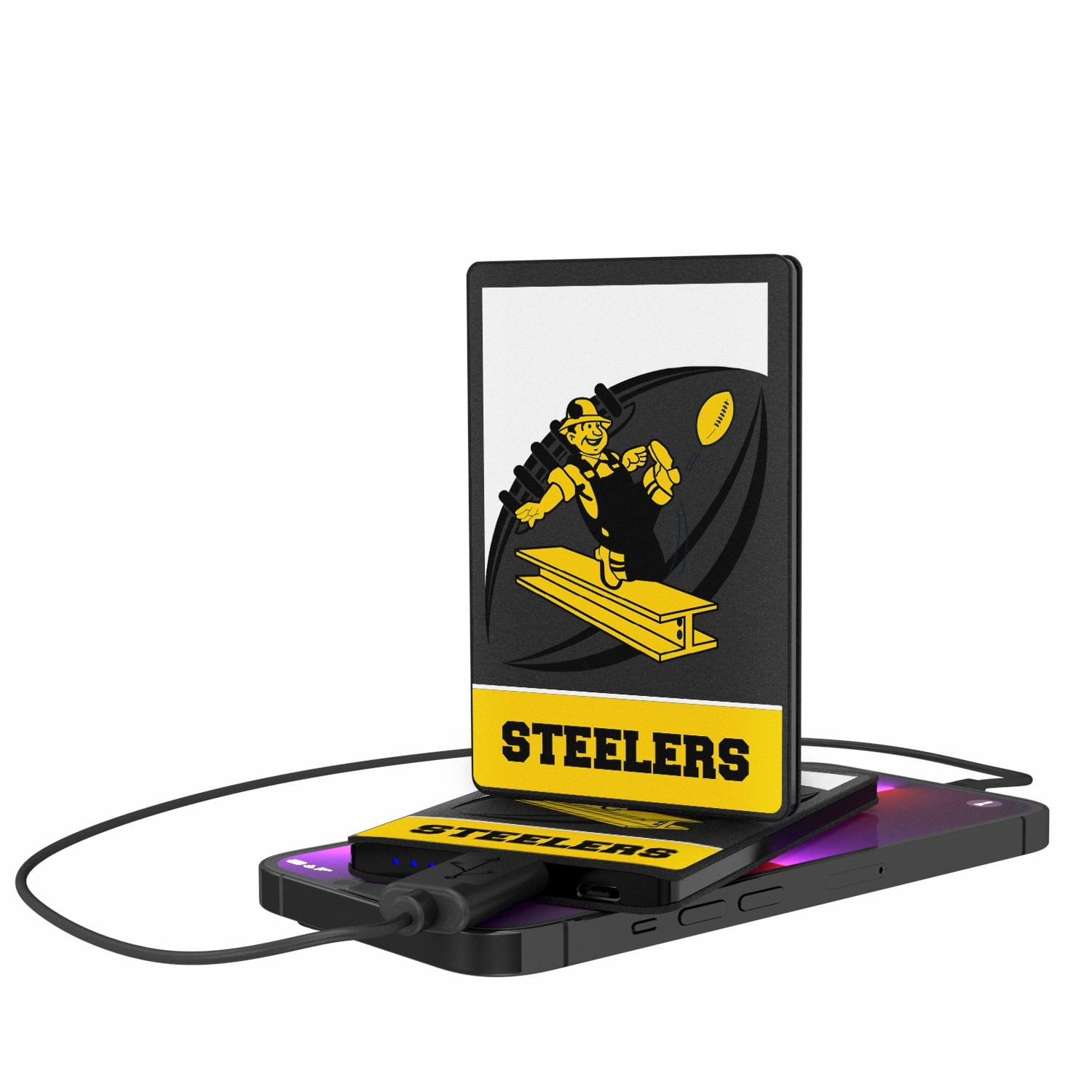 Pittsburgh Steelers 2500 mAh Passtime Design Credit Card Powerbank ...
