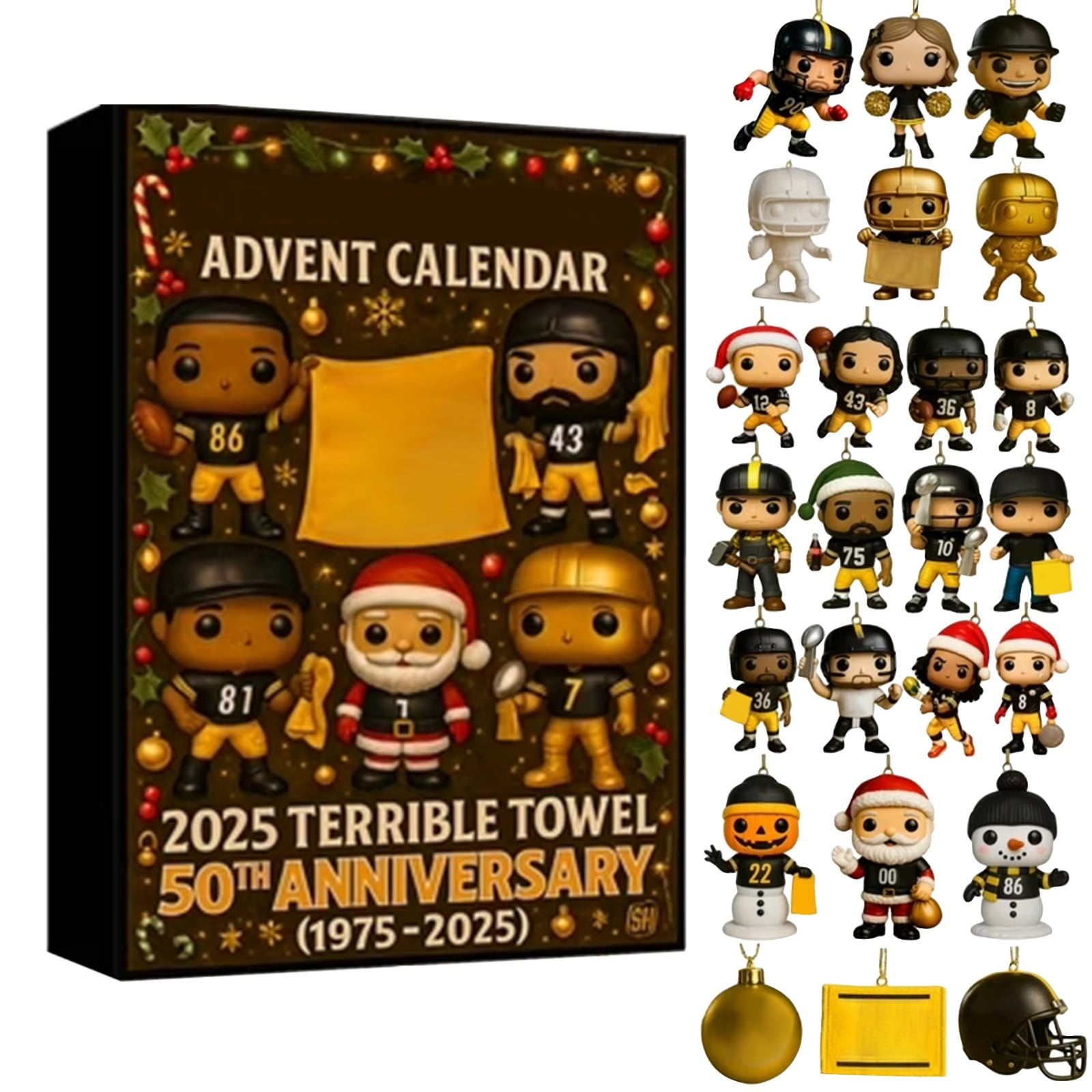 Pittsburgh Steelers 50th Anniversary Advent Calendar 2025, 24 ...