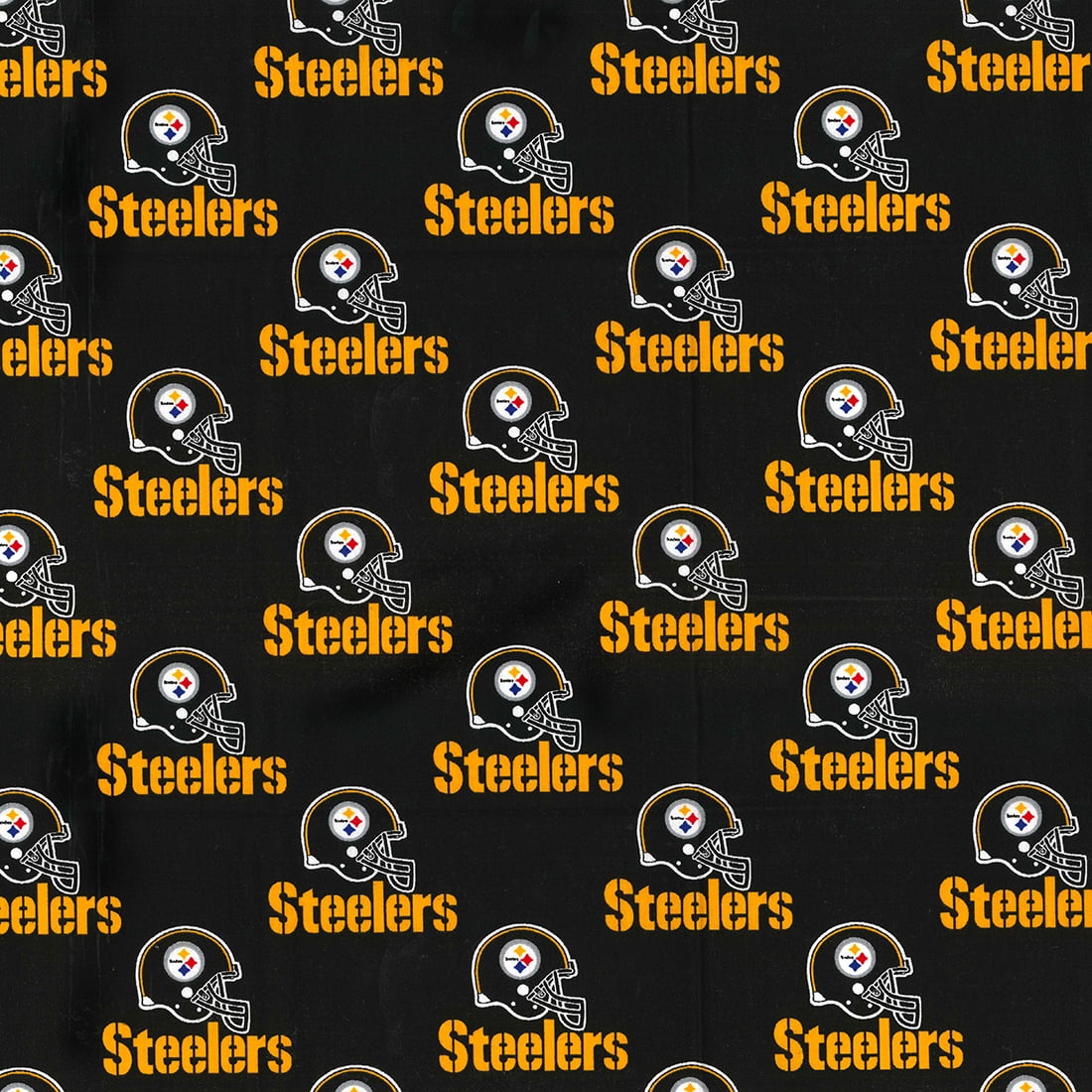 Pittsburgh Steelers 58" 100% Cotton Logo Sports Sewing & Craft Fabric ...