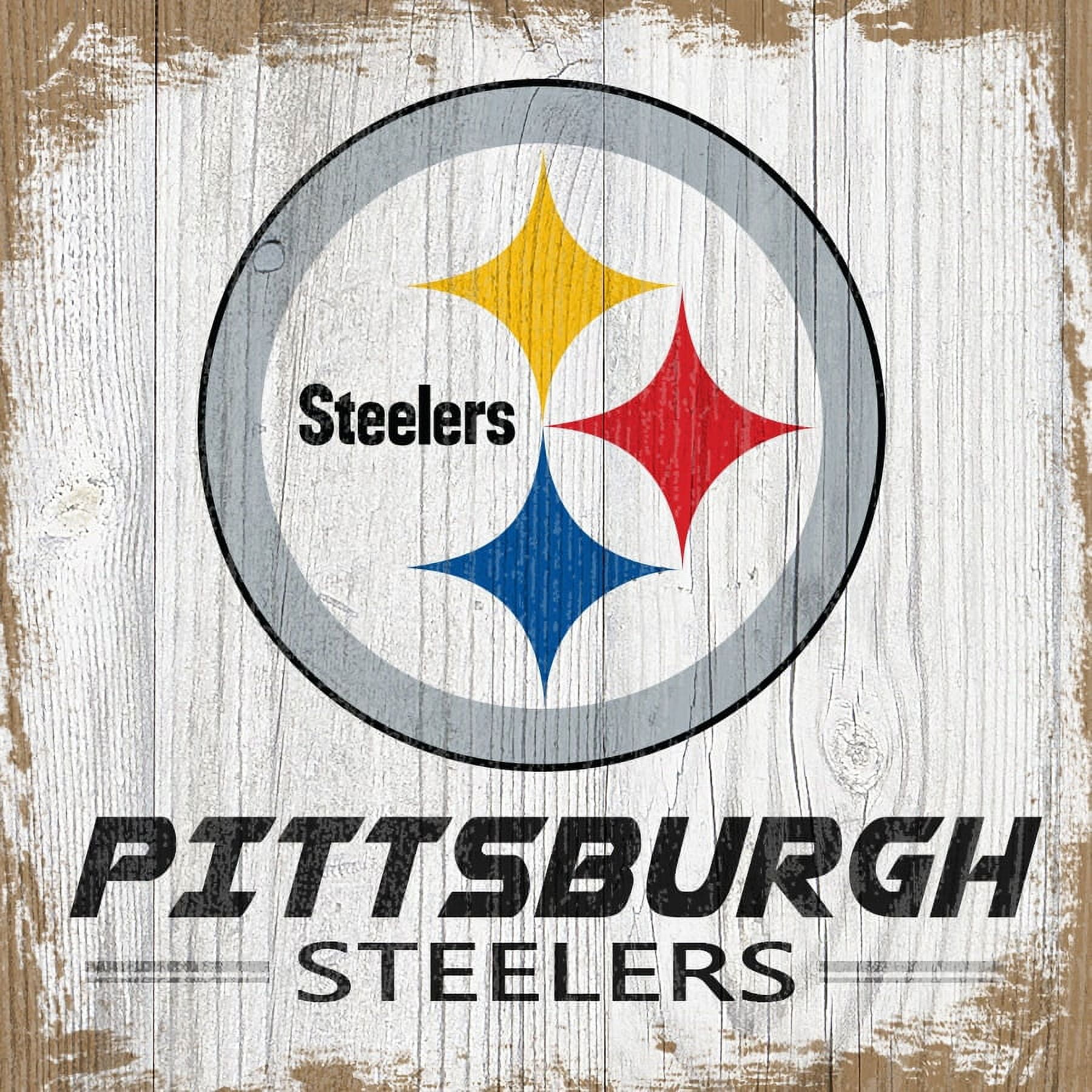 Pittsburgh Steelers 6'' x 6'' Team Logo Block - Walmart.com