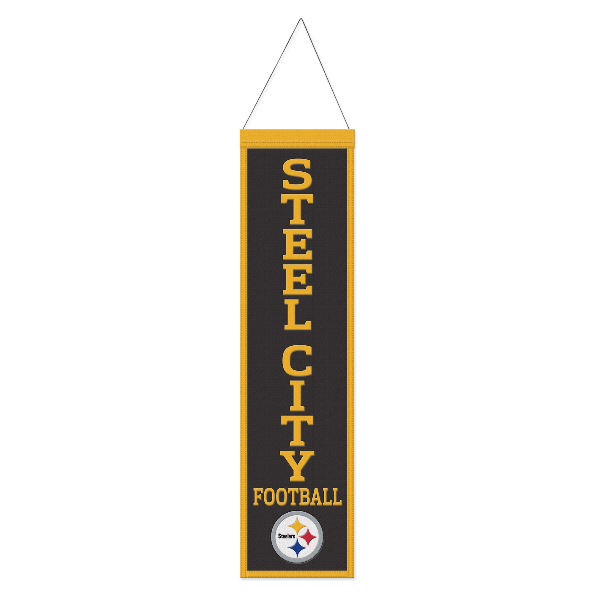WinCraft Pittsburgh Steelers 8" x 32" Slogan Wool Banner - Walmart.com