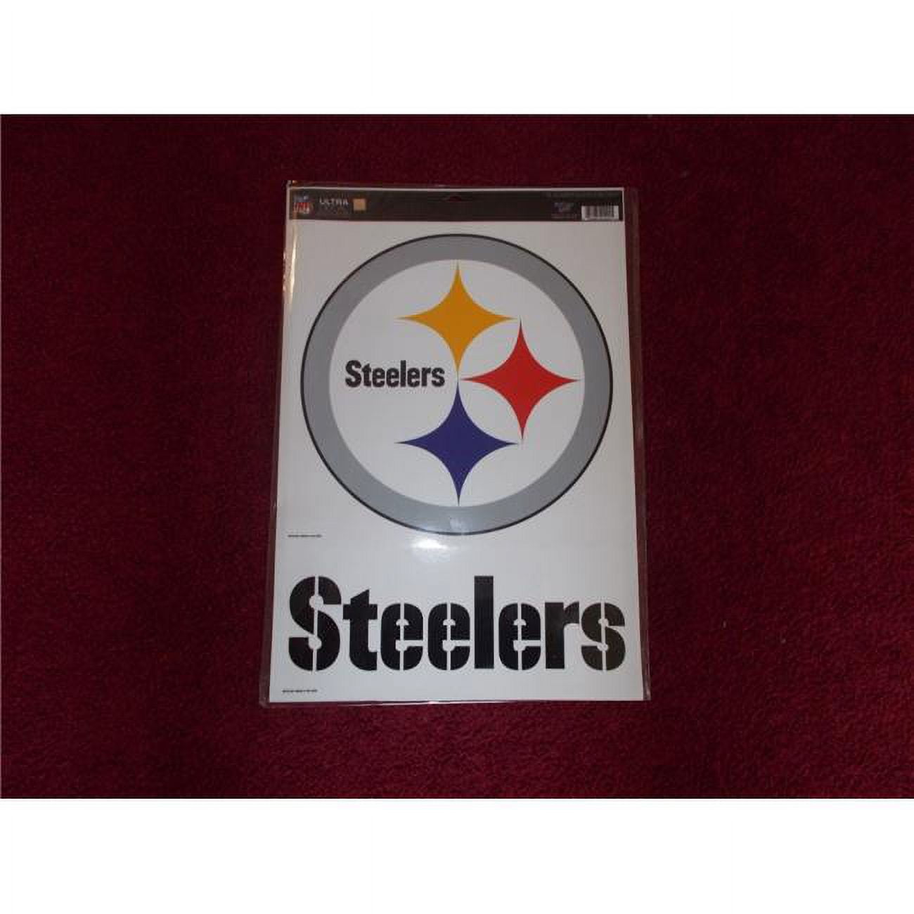 Pittsburgh Steelers 2pc Logo Decal Sheet - 11" X 17" - Walmart.com