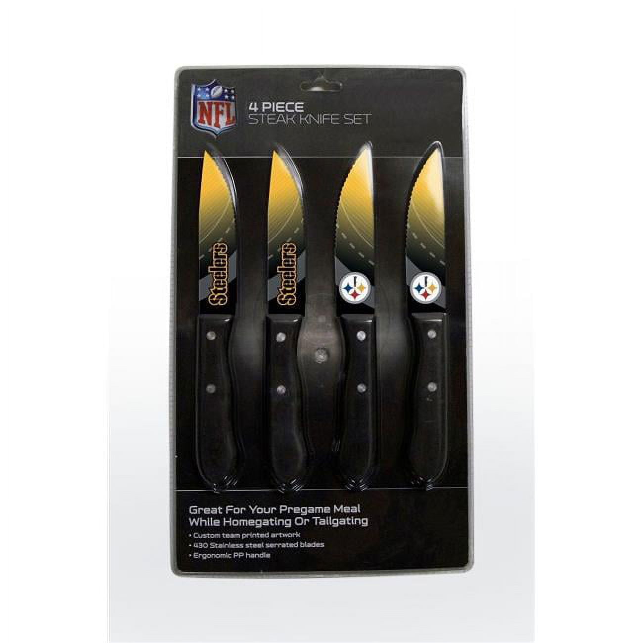 Pittsburgh Steelers Knife Set - Steak - 4 Pack - Walmart.com