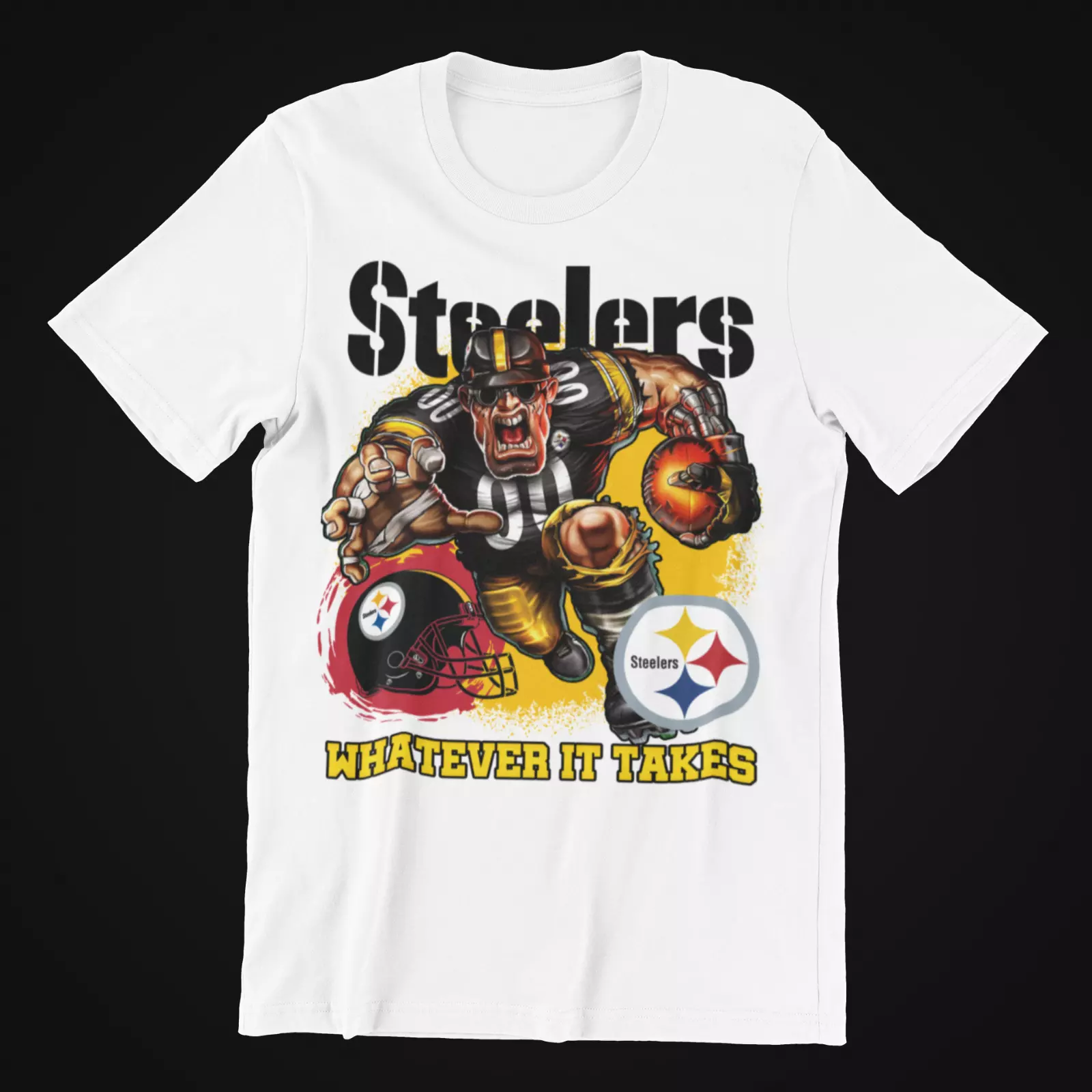 Pittsburgh_Steelers Mascot Girls Boys T-shirt Whatever It Takes ...