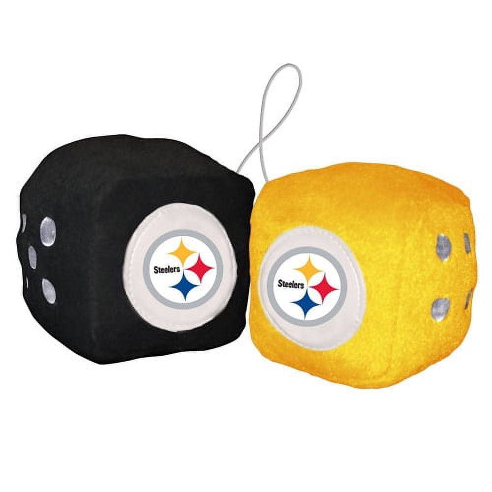 Pittsburgh Steelers NFL 3" Car Fuzzy Dice - Walmart.com