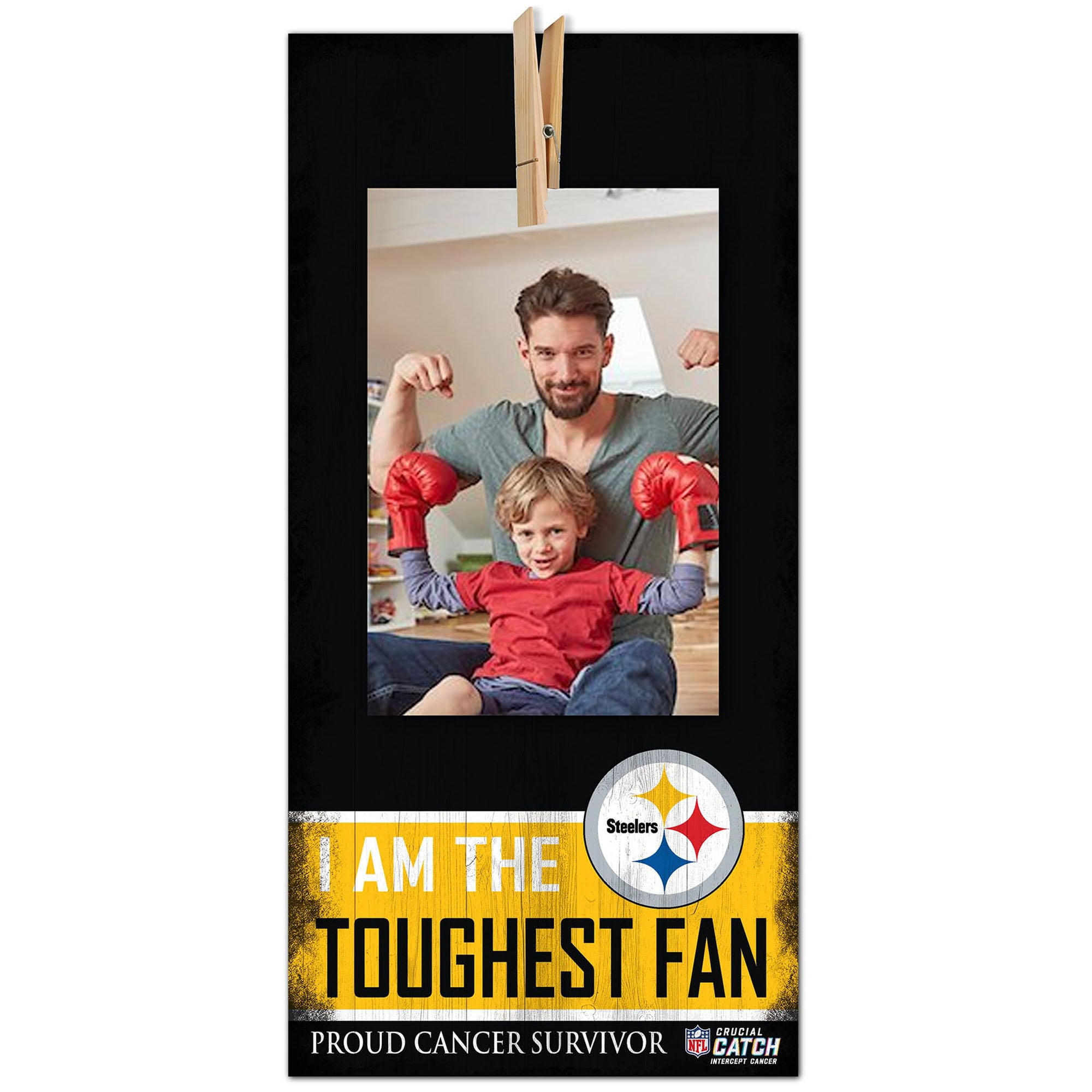 Pittsburgh Steelers NFL Crucial Catch 6'' x 12'' Cancer Survivor ...