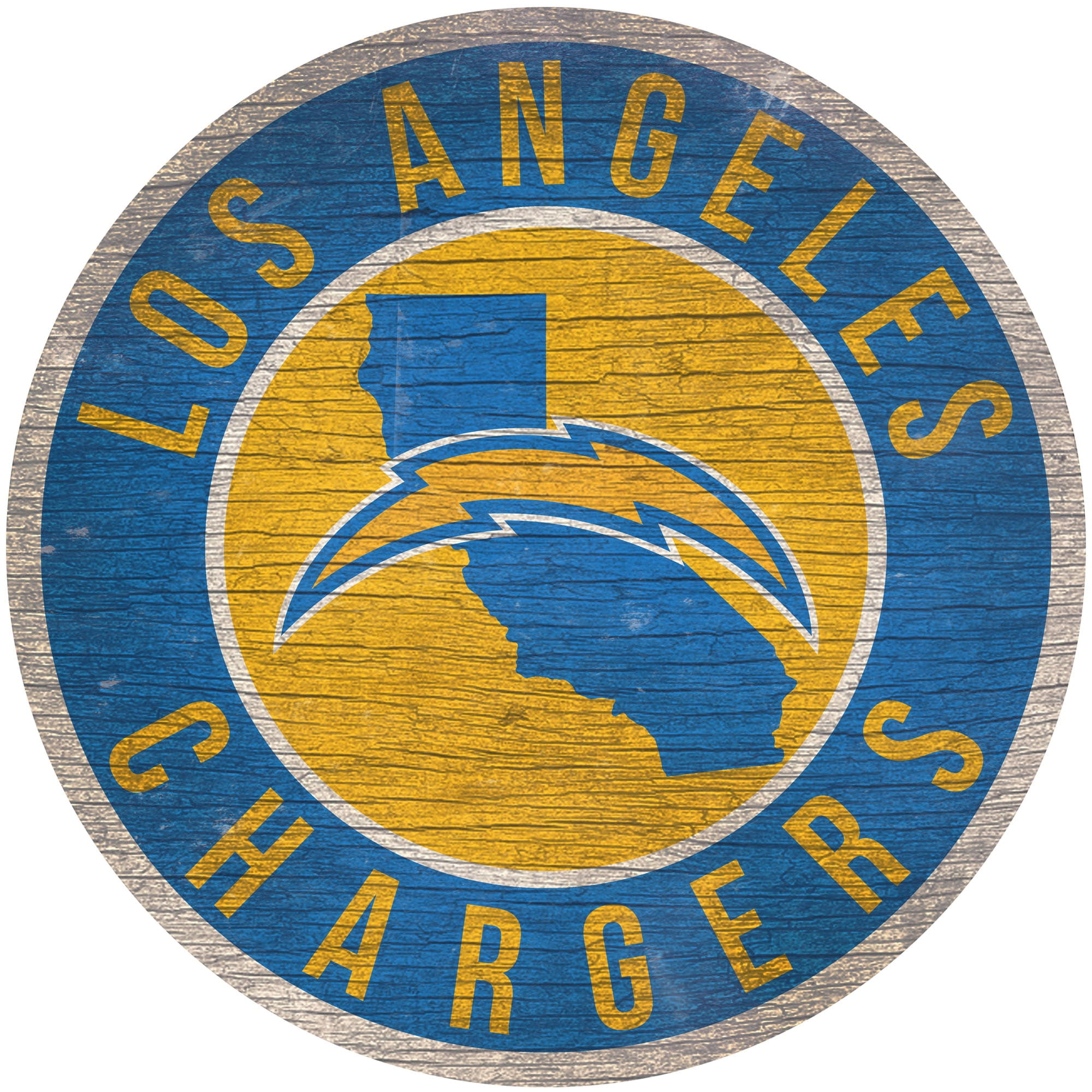 Los Angeles Chargers 12'' x 12'' State Circle Sign - Walmart.com