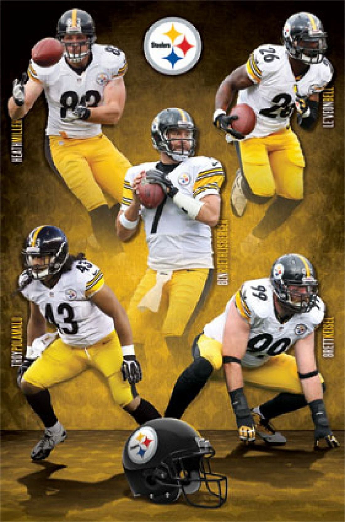 Pittsburgh Steelers - Team 14 Poster Print (24 x 36) - Walmart.com