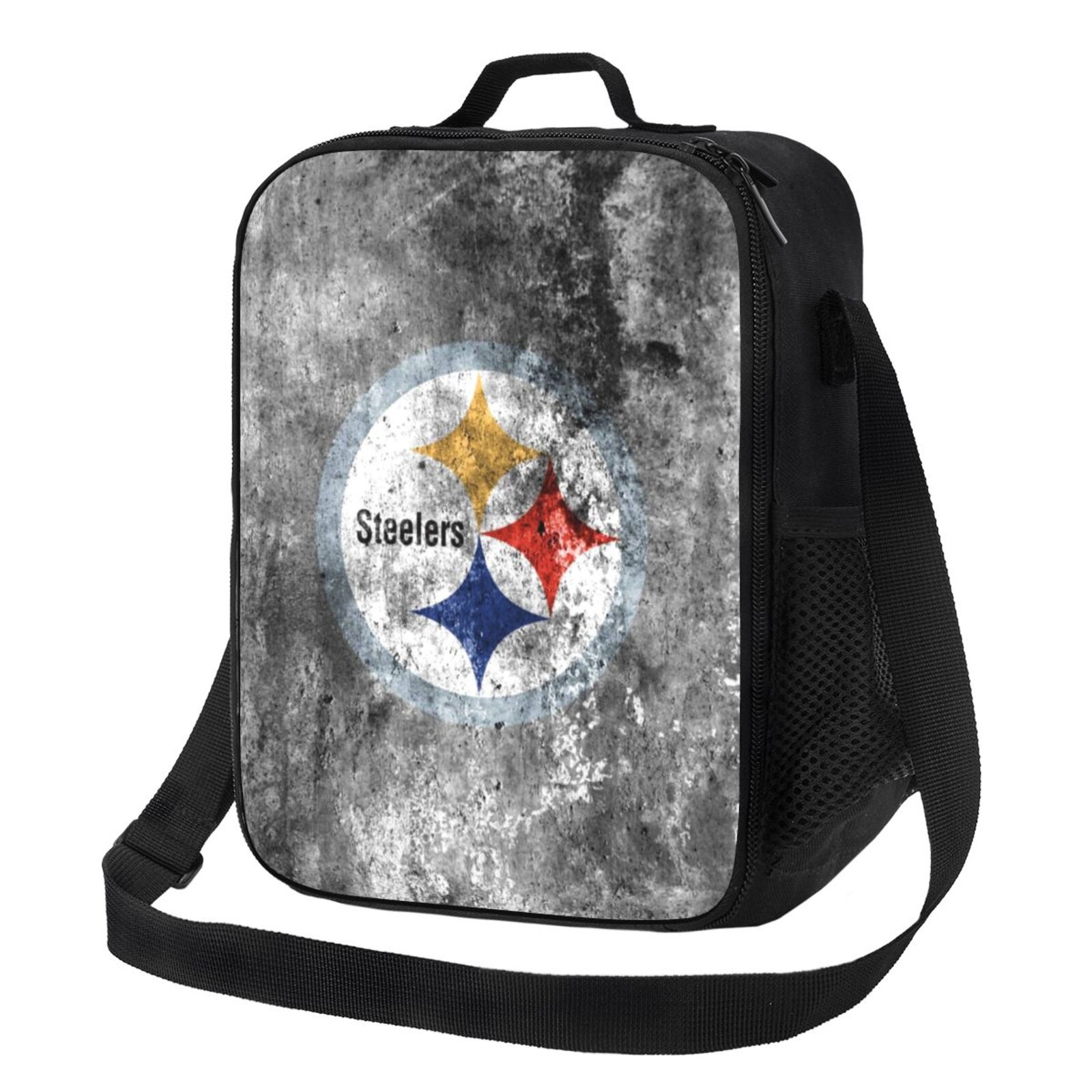 Steelers Team Lunch Box Insulation Single Shoulder Hand_Held Lunch Bag ...