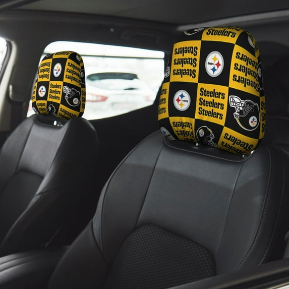 Pittsburgh Team Easy To Install Car Headrest Cover 2 Pcs Baseball Fan ...