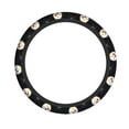 Pittsburgh Team Round Elastic Steering Wheel Cover, Non-Slip And Anti ...