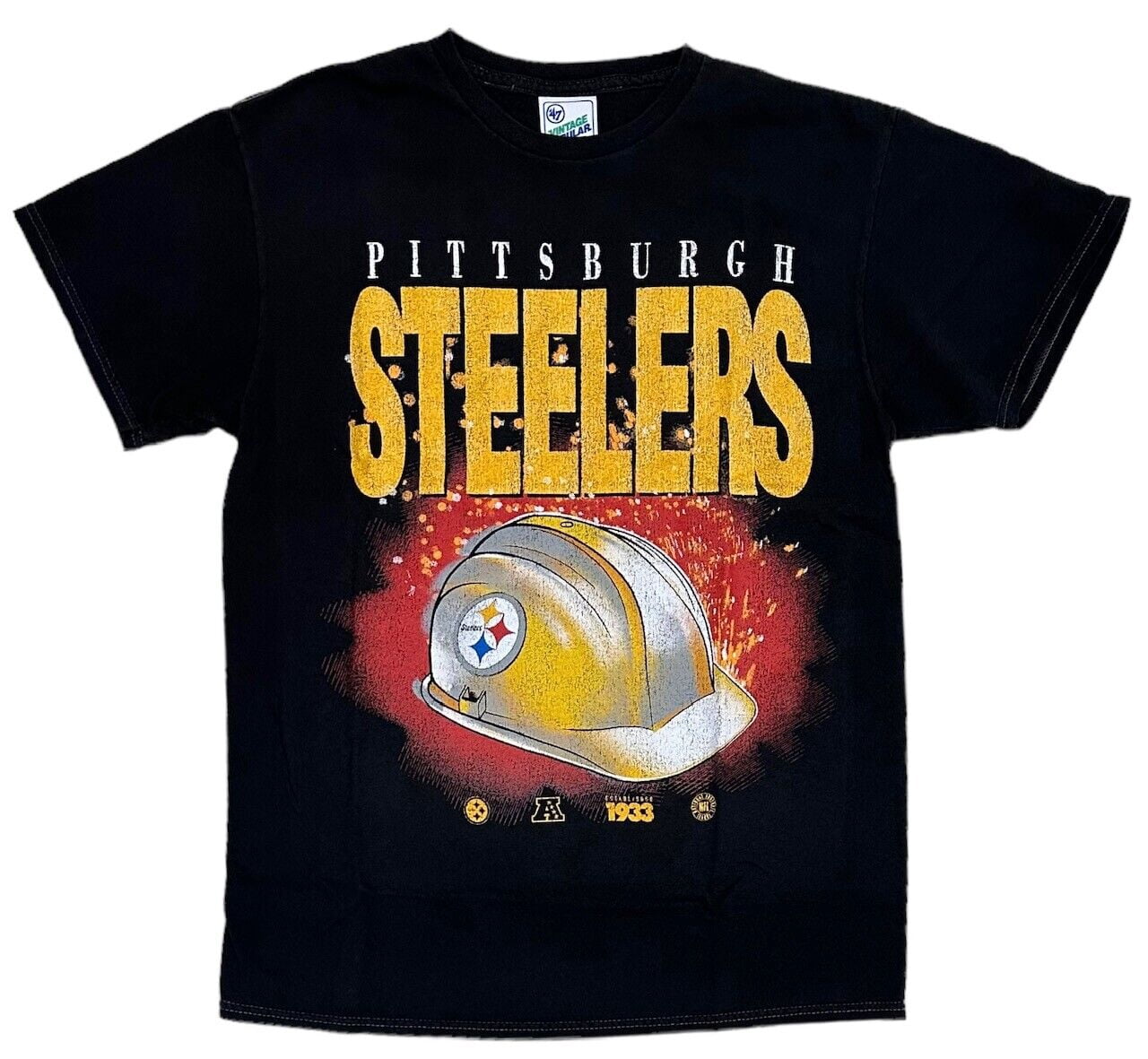 Pittsburgh Team Steeler Football 47 Brand Witness Tradition T-Shirt ...