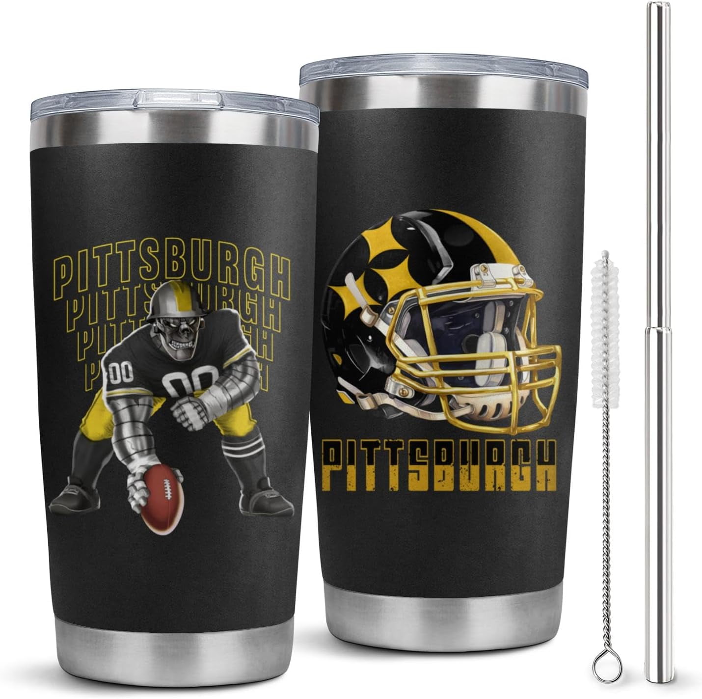 Pittsburgh Tumbler Cup - Perfect Pittsburgh Gifts for Men - 20 OZ ...