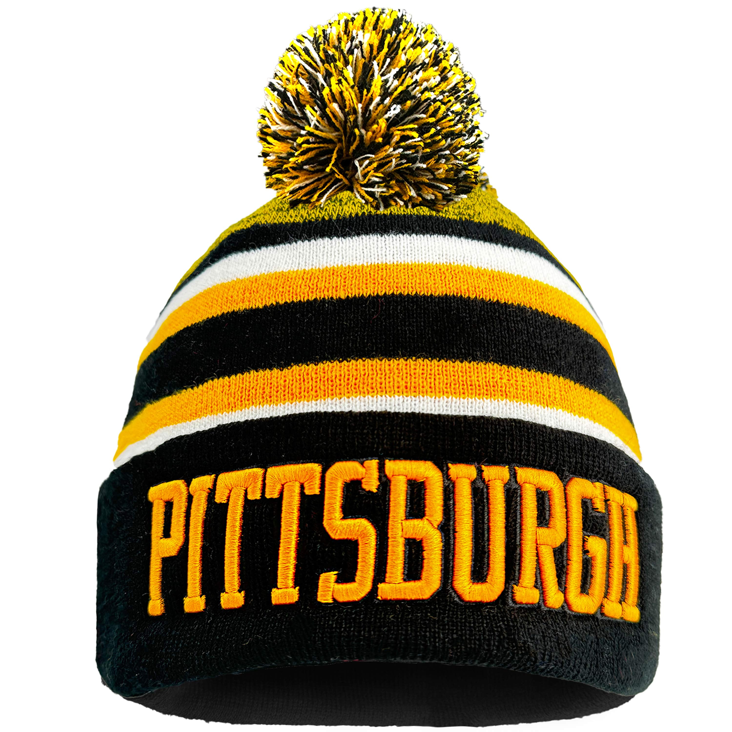 Pittsburgh Winter Cities Beanie Hat Football Knit Cap Sport Fans ...