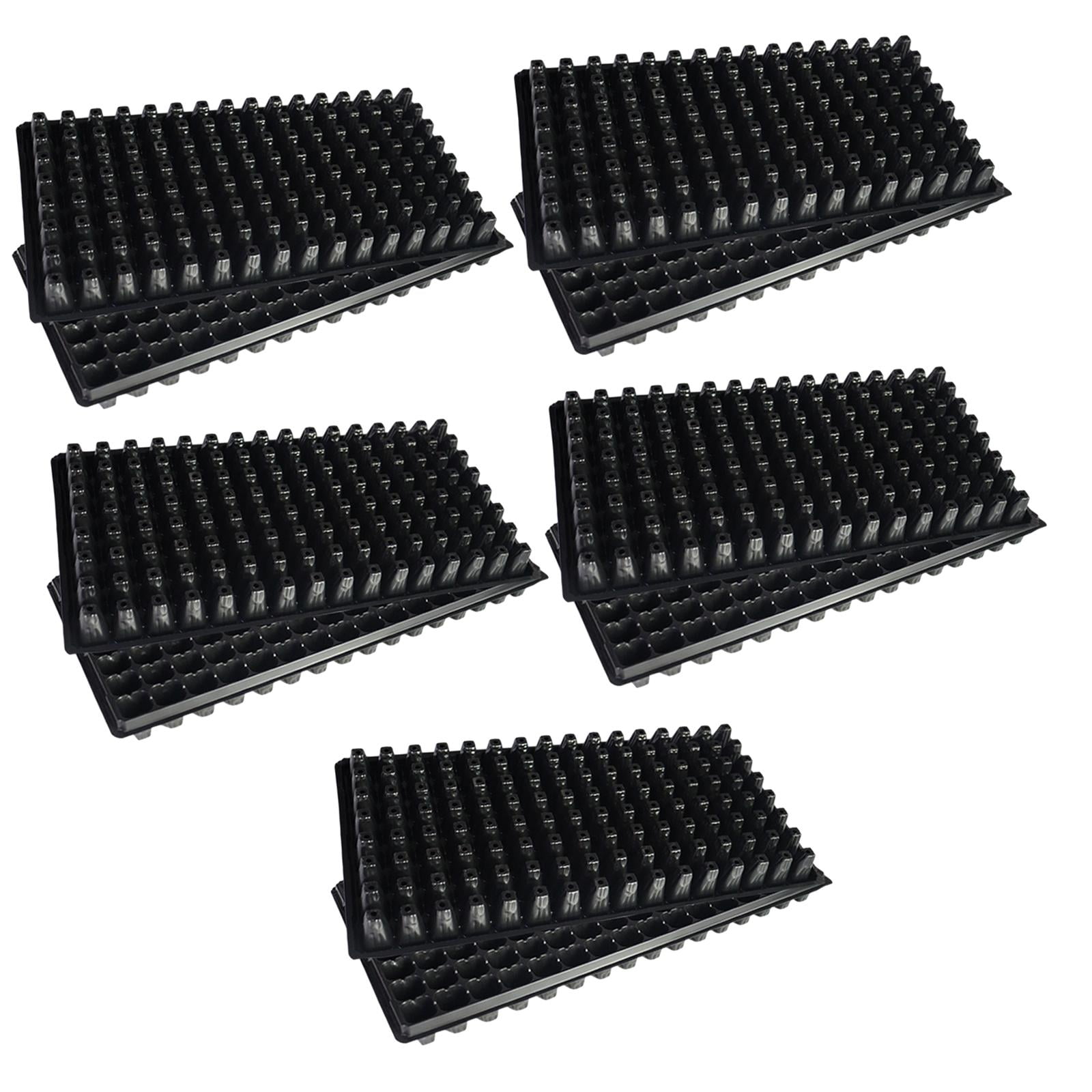 Pitycbo 10 Pieces Seedling Starter Trays Seedling Plug Trays 128 Holes ...