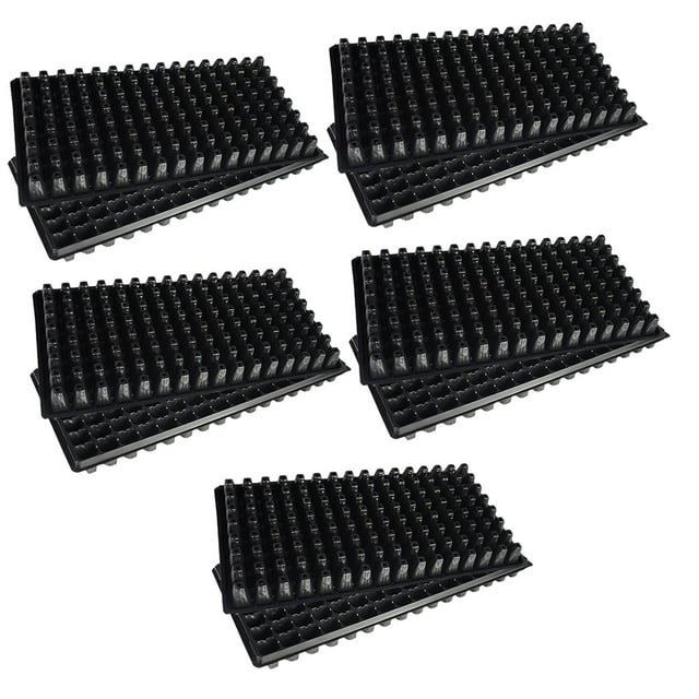 Pitycbo 10 Pieces Seedling Starter Trays Seedling Plug Trays 128 Holes ...