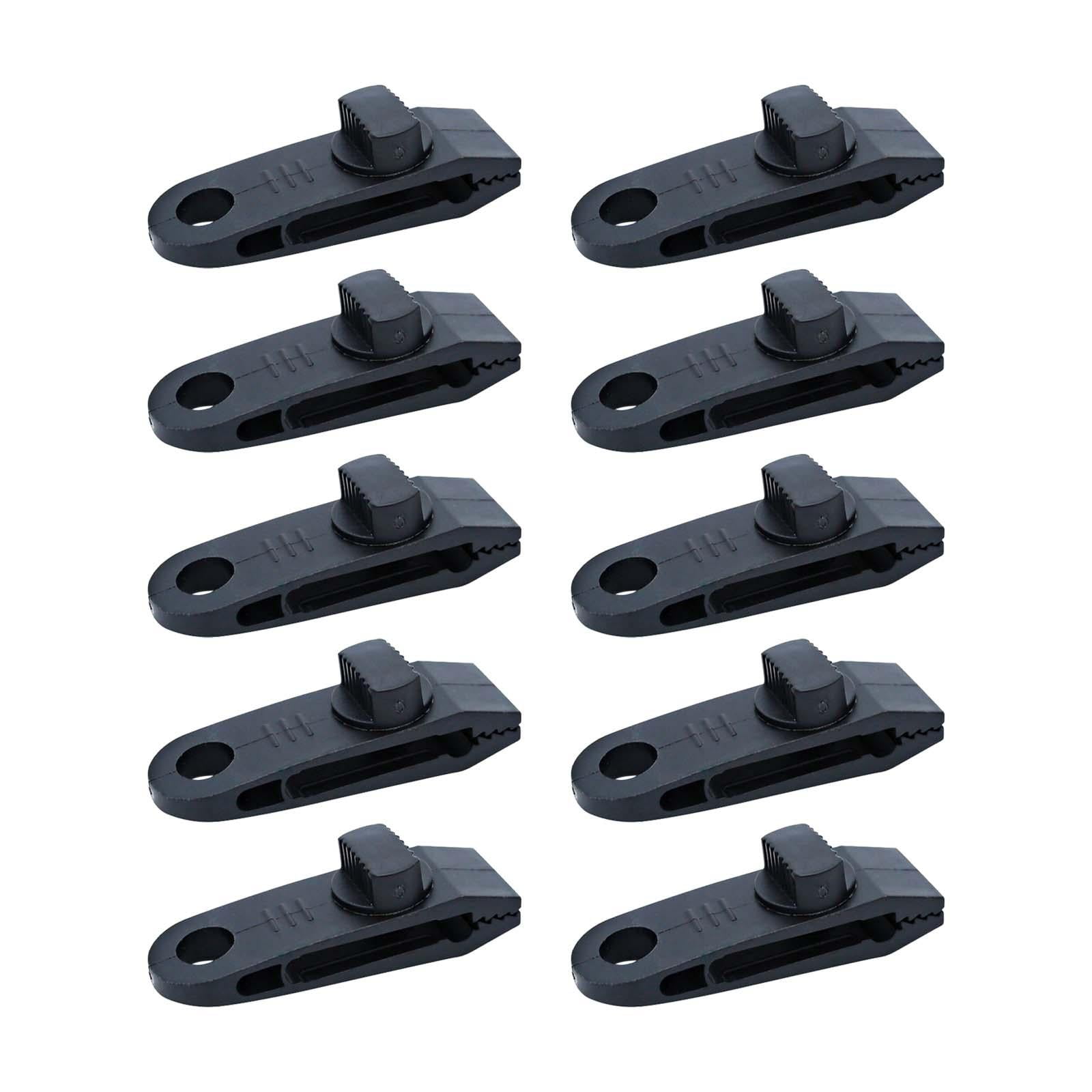 Pitycbo 10x Tarp Clips Heavy Duty Tent Clamps Lightweight Versatile ...