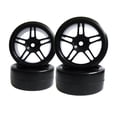 Pitycbo 4 Pack Tires with Wheel Rims for WPL D12 1:10 RC Truck Modified ...