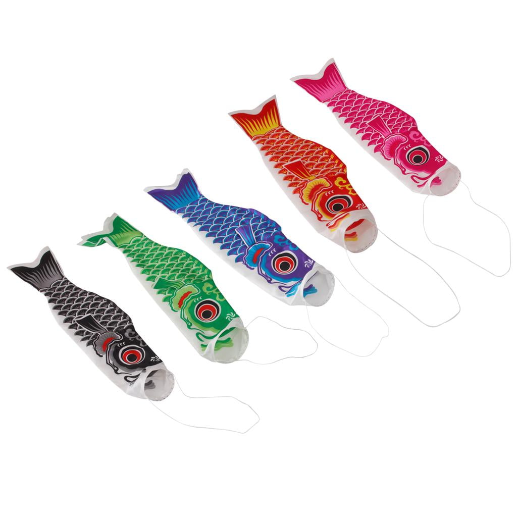 Pitycbo 5Pack 40" Large Japanese Windsock FlagSailfish Wind Streamer ...