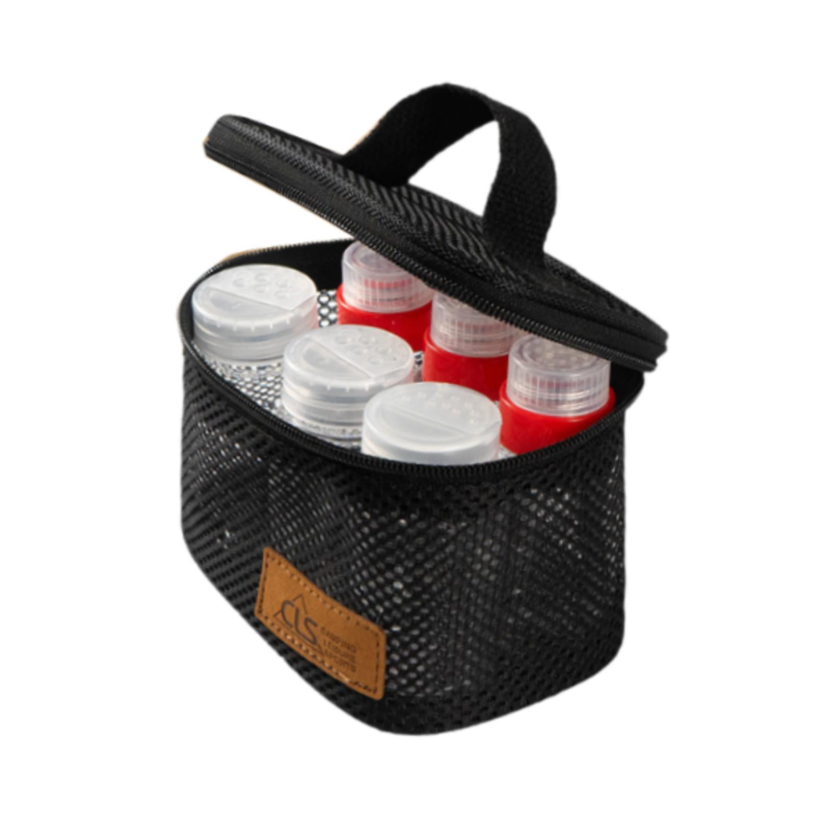 Pitycbo 6 x Camping Spice Bottles Portable Spice Jars Food Storage ...