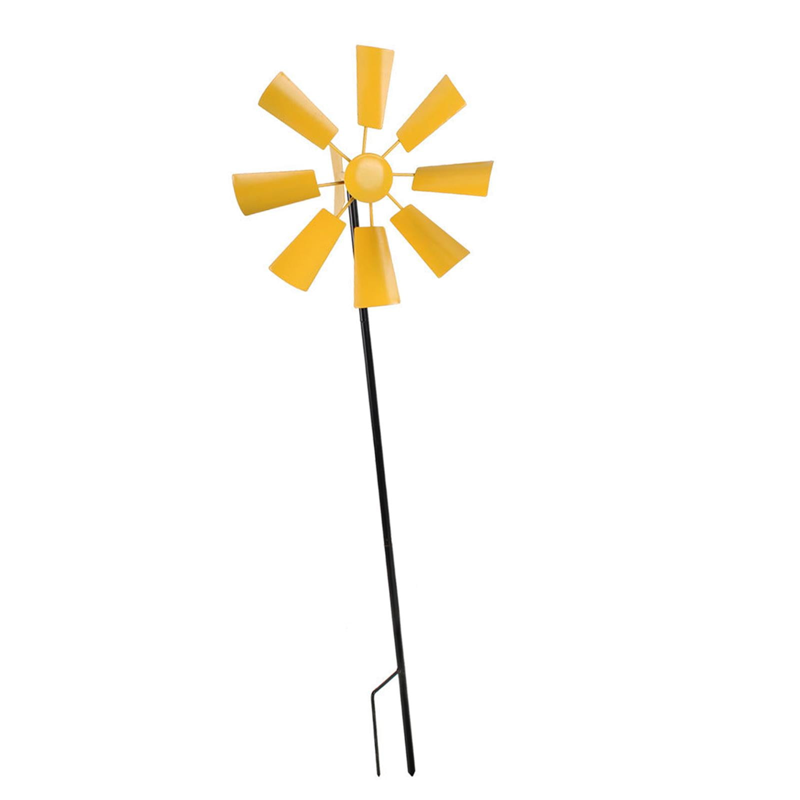 Pitycbo Decorative Wind Mill Wind Sculpture, Metal Windmill with Garden ...
