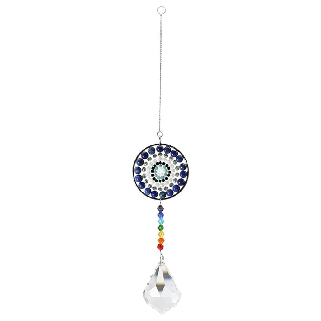 Pitycbo Glass Ball Prism Suncatcher Hanging Wind Chime Shining Crystal ...