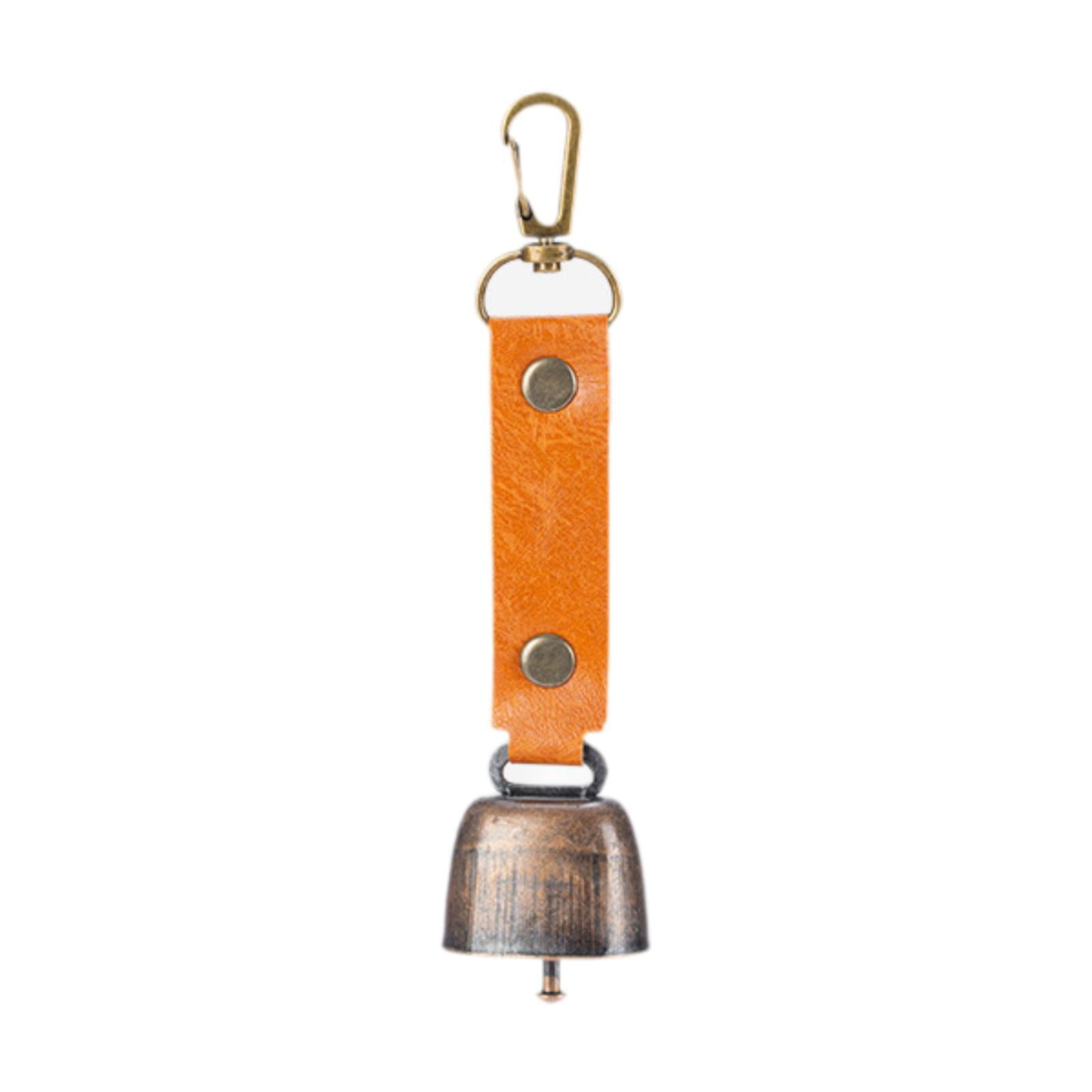 Pitycbo Loud Cow Bell Wind Chime Survival for Emergency Climbing Brown ...