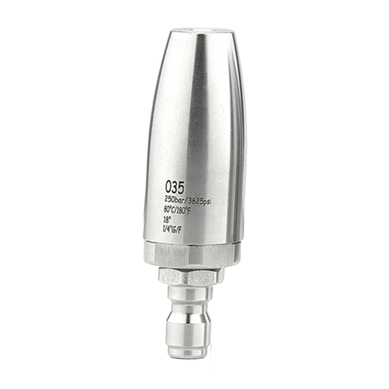 Pitycbo Pressure Washer Rotation Spray Nozzle 3625PSI, Stainless Steel ...