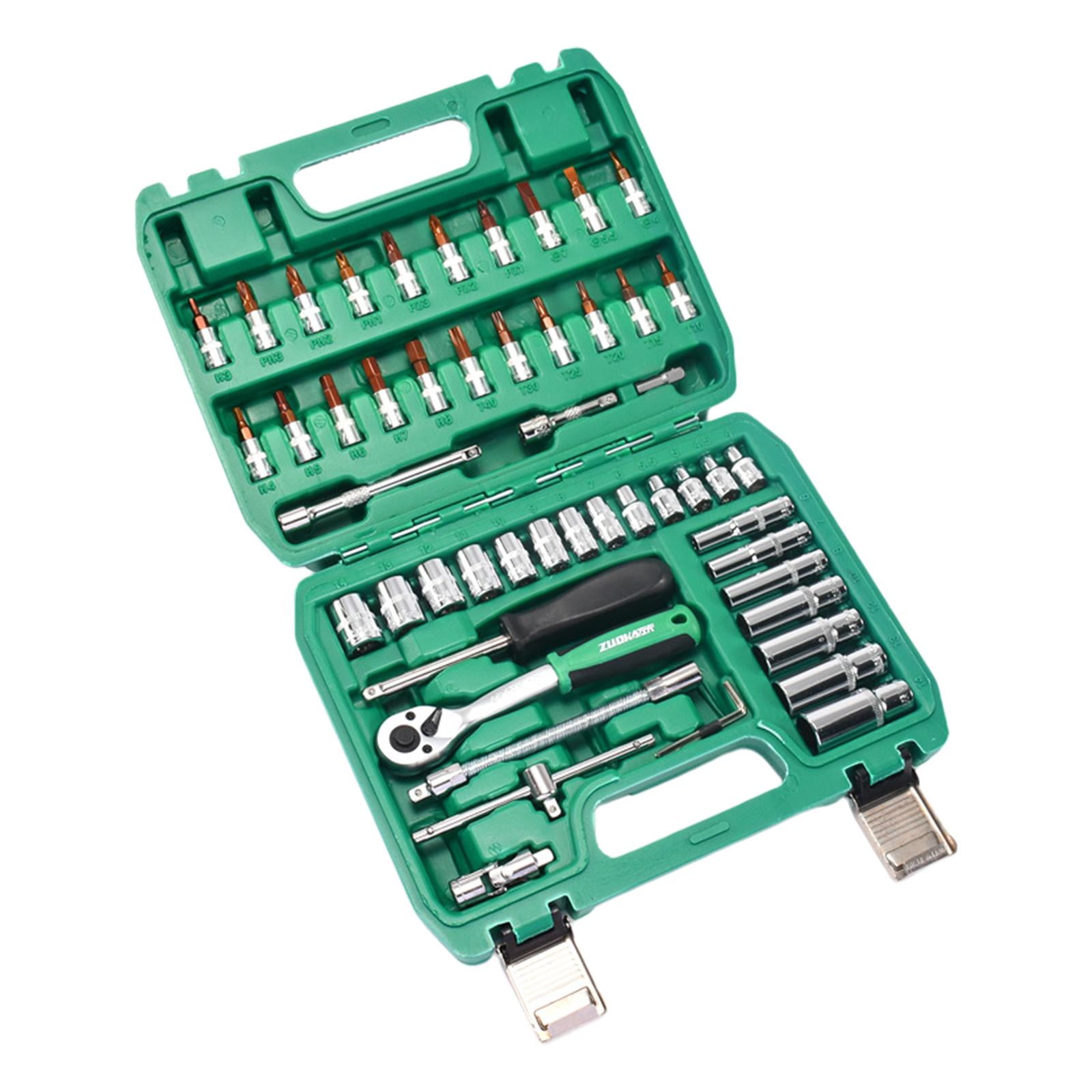 Pitycbo s Tools and Socket Set Auto Repairing Storage Case Ratchet ...