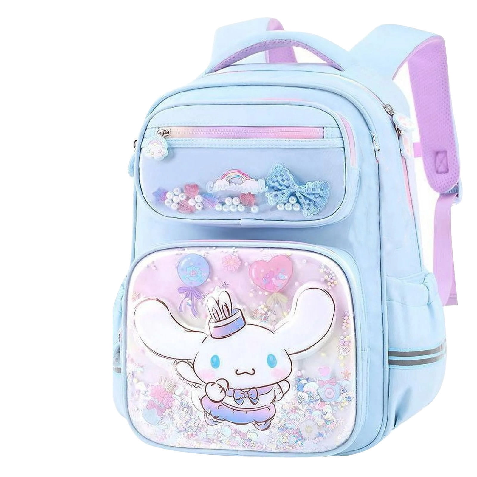 Pius Size Sanrio Cinnamorol Backpack, Cartoon Anime Schoolbag, Kawaii ...
