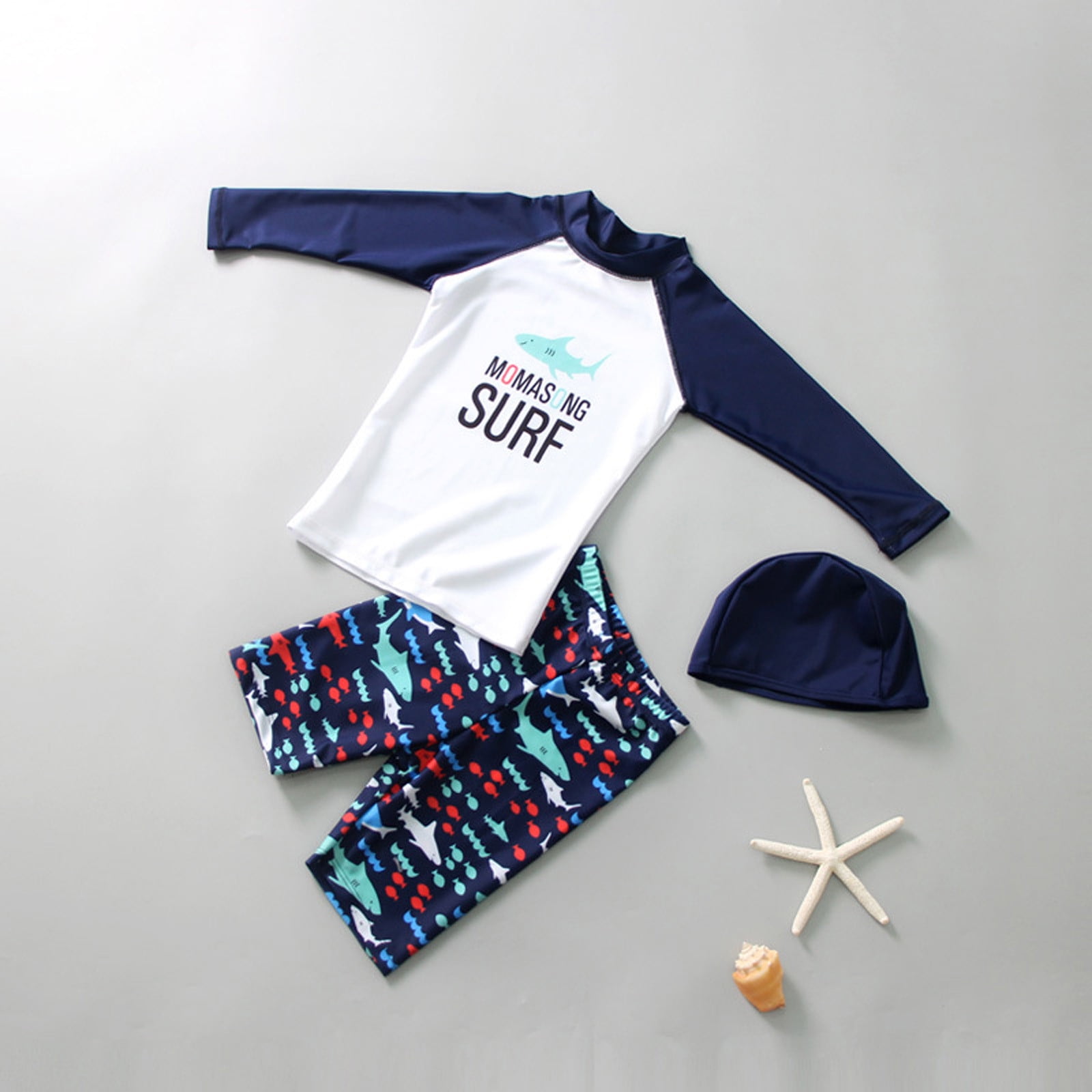 Piuwrlz Children's Hawaiian Beach Swimwear for Girls Long Sleeved ...