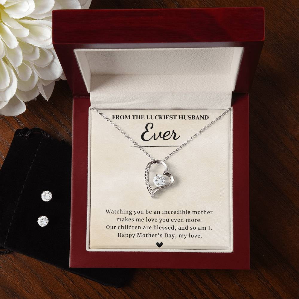 Pivey & Co. Wife Gift from Husband on Mother's Day 14K White Gold Over ...