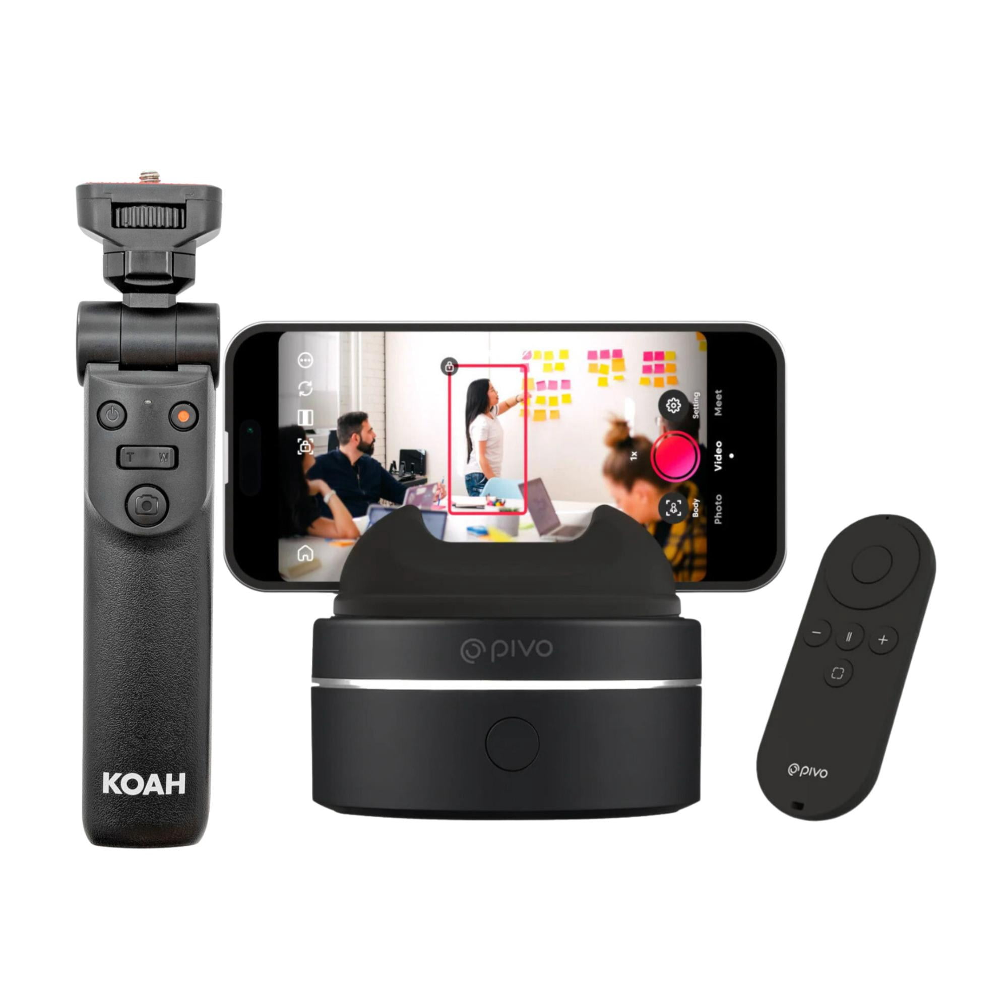 Pivo Max 360 Smart Video Tracker with Vlogging Camera Grip and Tripod ...