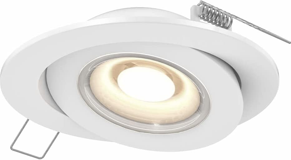 Pivot 4 Inch Flat Recessed LED Gimbal Light (White) - Walmart.com
