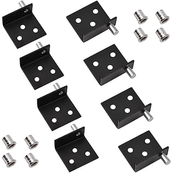 Pivot Hinge, 4 Sets Stainless Steel Concealed Shaft Cabinet Door Pivot ...