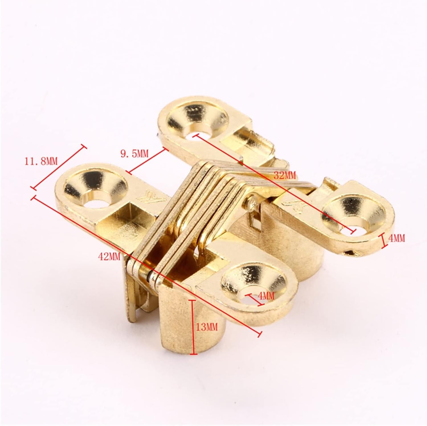 Pivot Hinge Hidden Hinges 12x42MM Invisible Concealed Barrel Cross Door ...