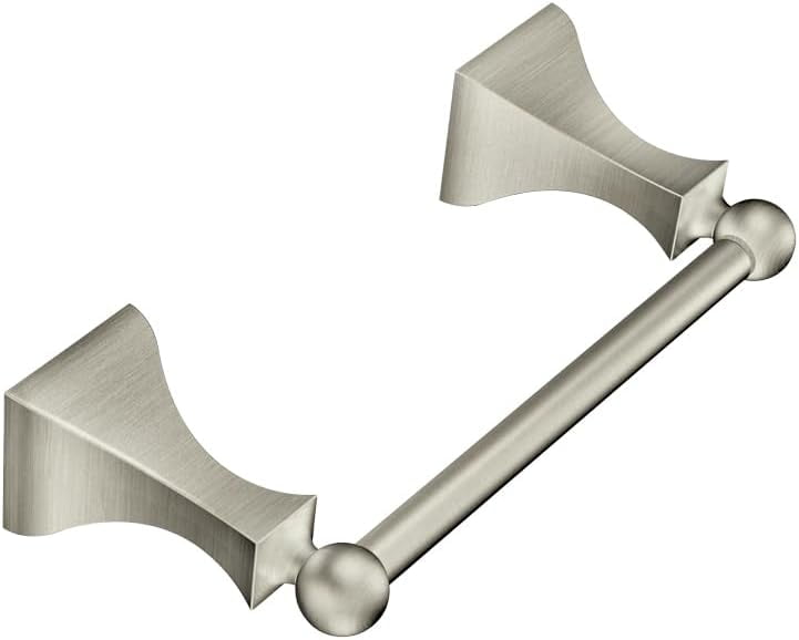 Pivoting Toilet Paper Holder in Brushed Nickel with Double Post Design ...