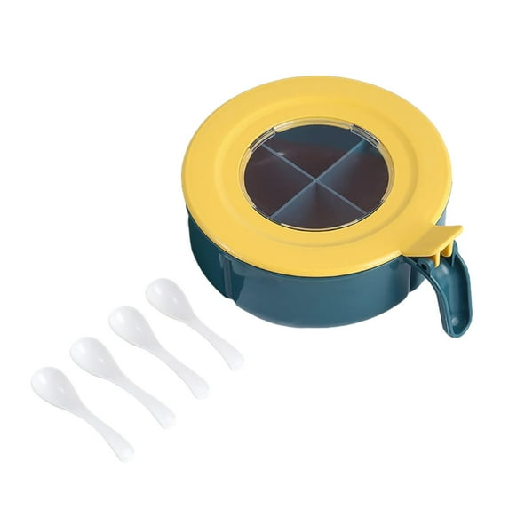 Piwvid 4 in 1 Seasoning Box Set, Food Storage Containers with 4 Jars ...