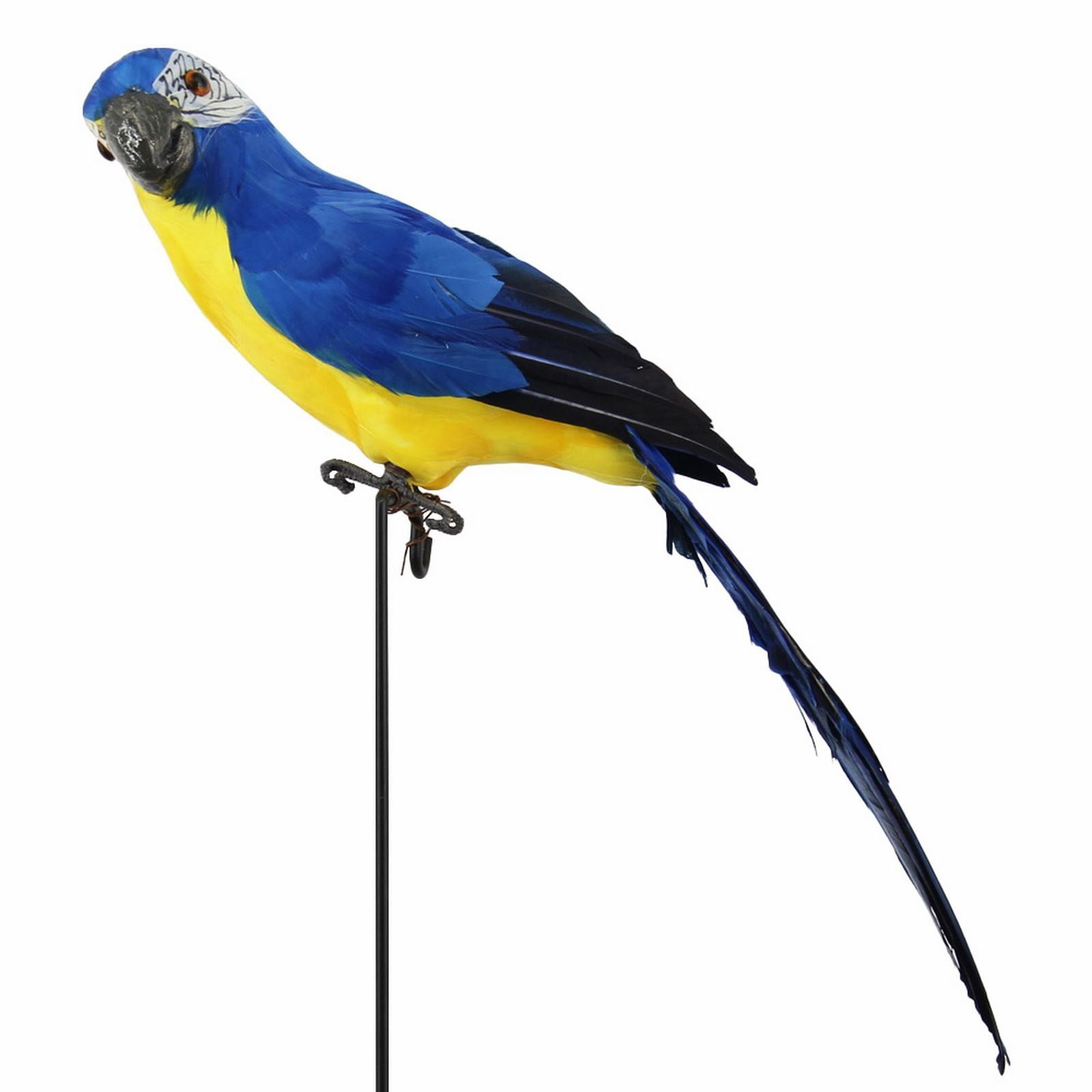 Piwvid 45CM Parrot Feather Garden Decor - Realistic Parrot Flower Art ...