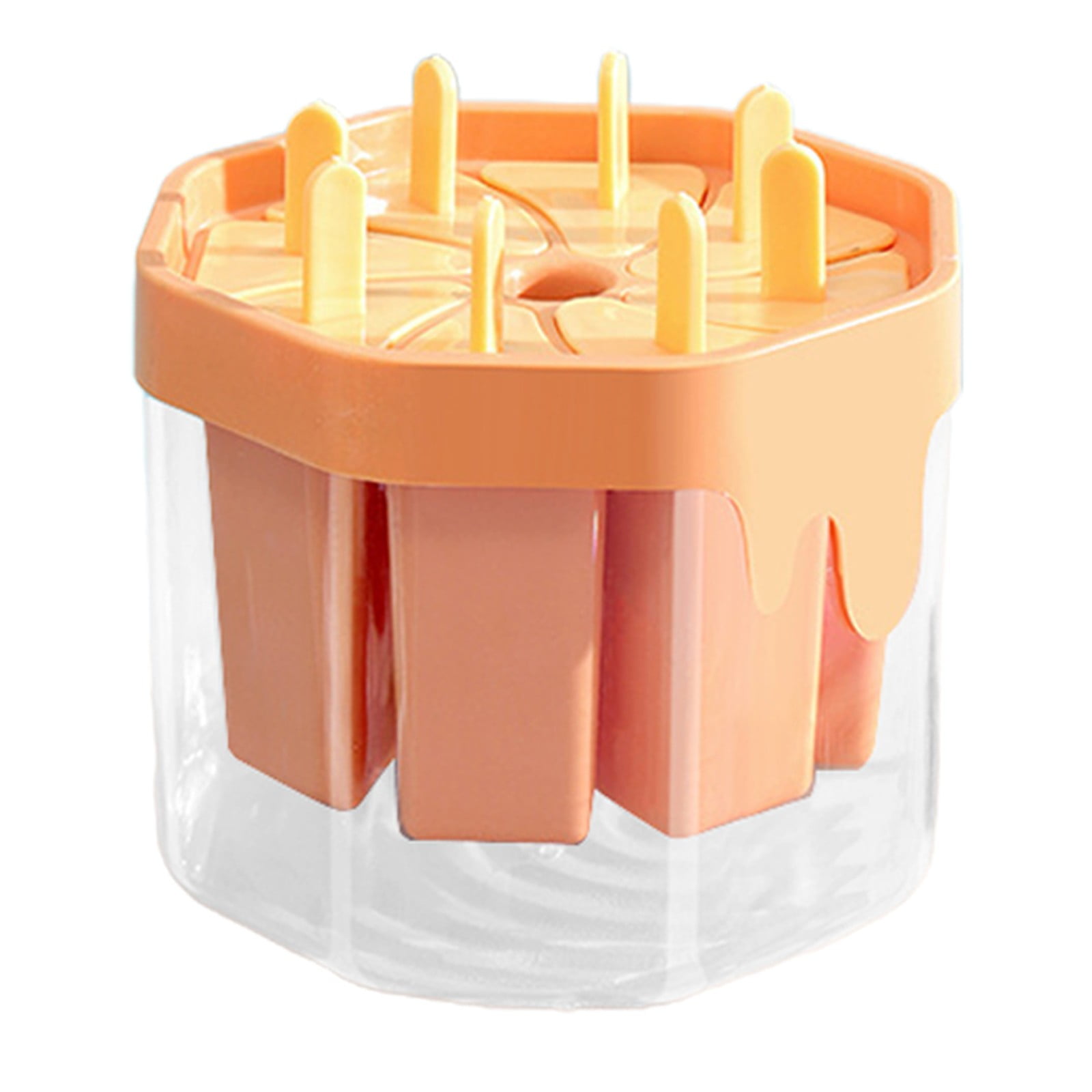 Piwvid 8 Cavities Reusable Ice Maker Set with Lid Sticks Bucket ...