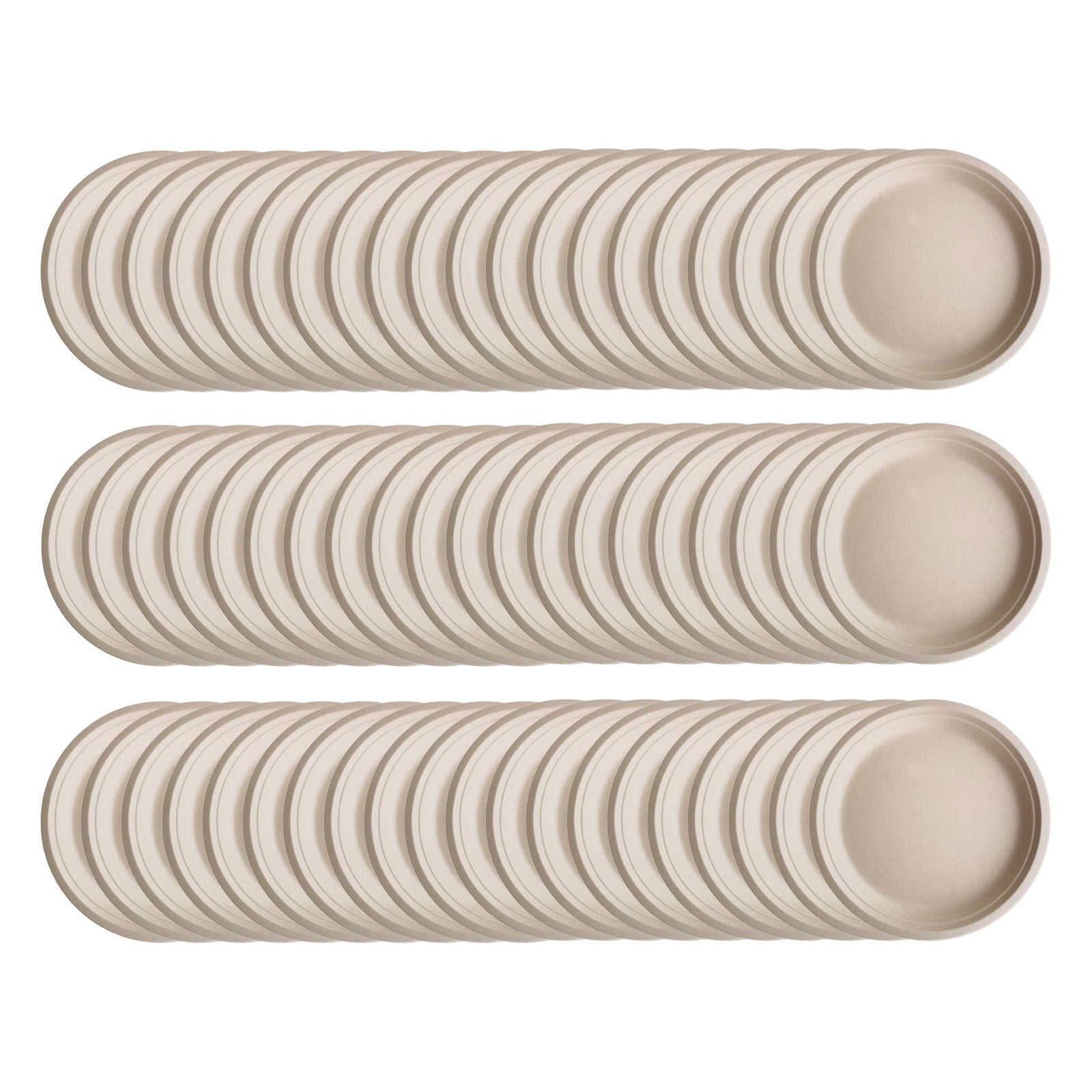 Piwvid Compostable Paper Plates Heavy Duty - 60Pack Biodegradable ...