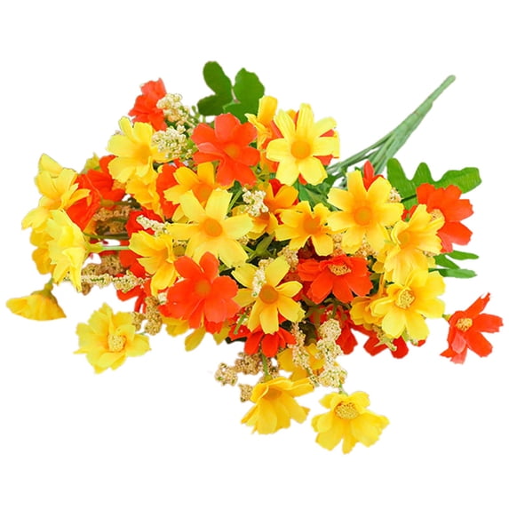 Piwvid Fade-Resistant Outdoor Artificial Flower Bouquets, All-Weather ...