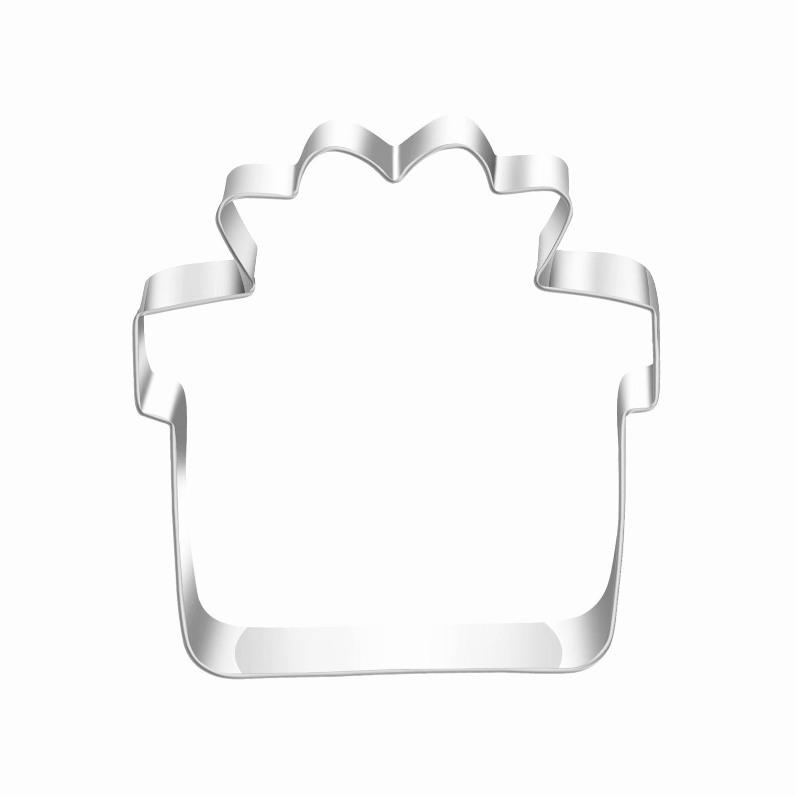 Piwvid Large Christmas Cookie Cutters, 4" Holiday Cookie Cutters Shape ...