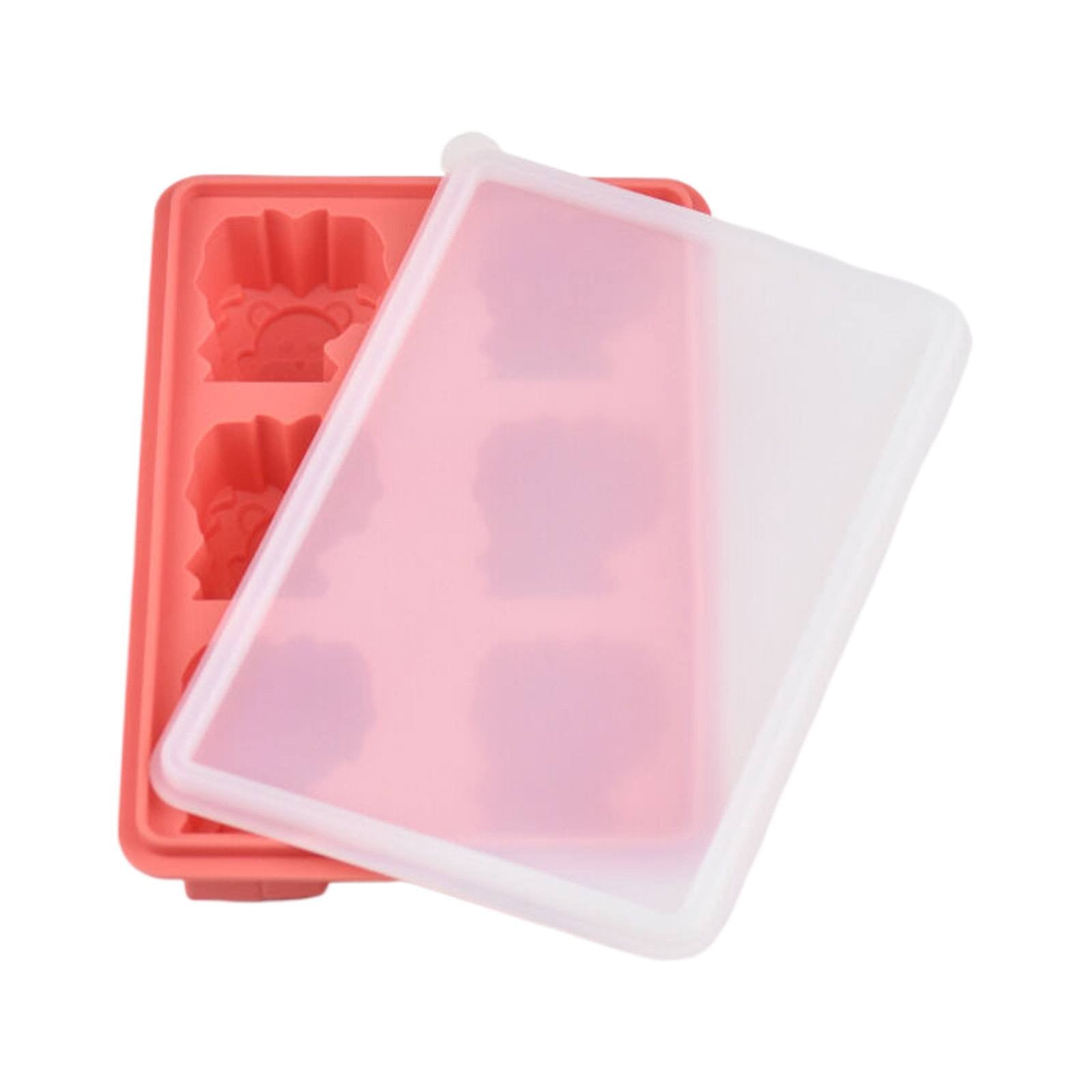Piwvid Lion-Shaped Silicone Ice Cube Trays - 3D Animal Ice Molds for ...