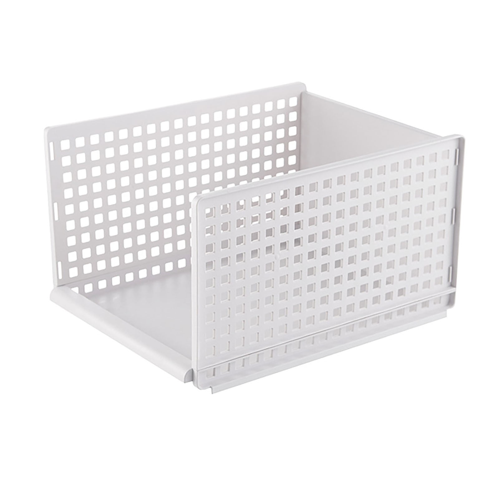 Piwvid Plastic Stackable Storage Basket Closet Storage Drawers ...