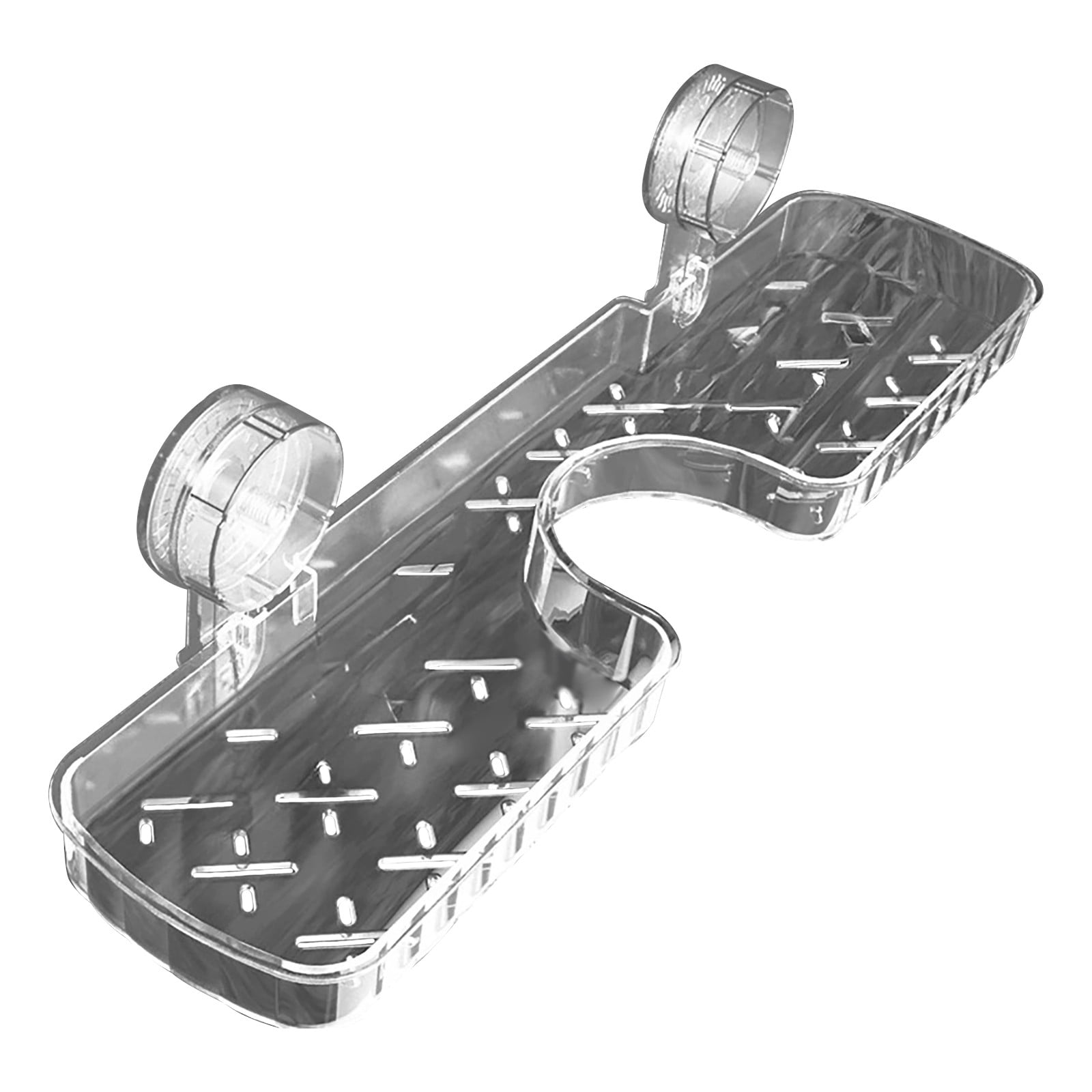 Piwvid Removable Faucet Storage Rack with Corrugated Suction Cups, No ...