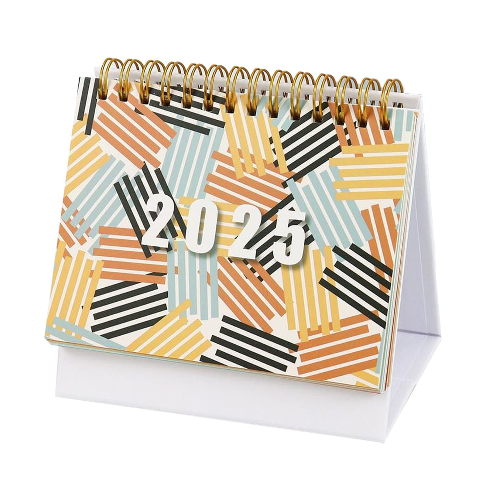 Piwvid Small Desk Calendar 2024-2025, Desktop Calendar from Now to Dec ...