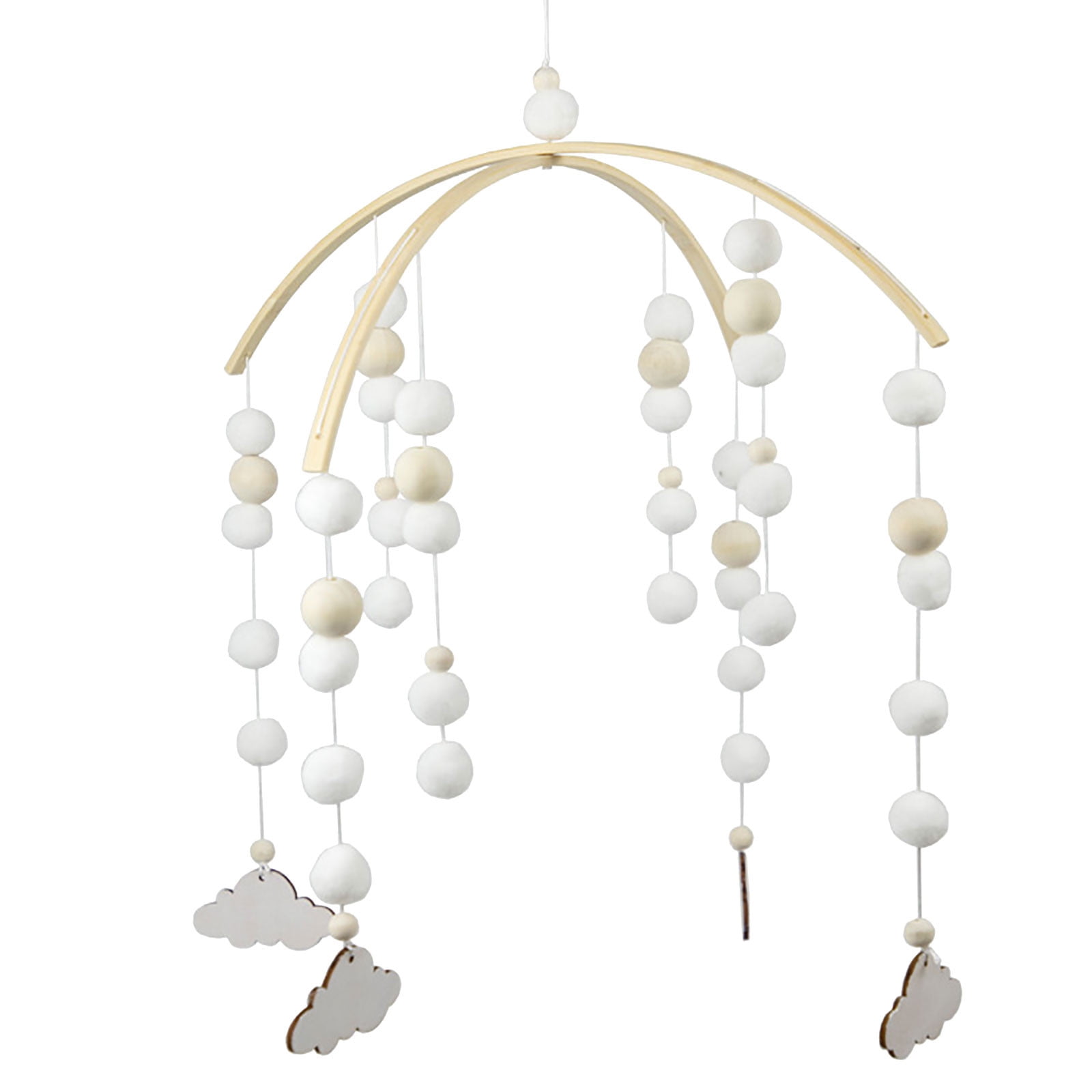 Piwvid Wooden Ceiling Mobile for Baby Crib, Boy and Girl Nursery Room ...