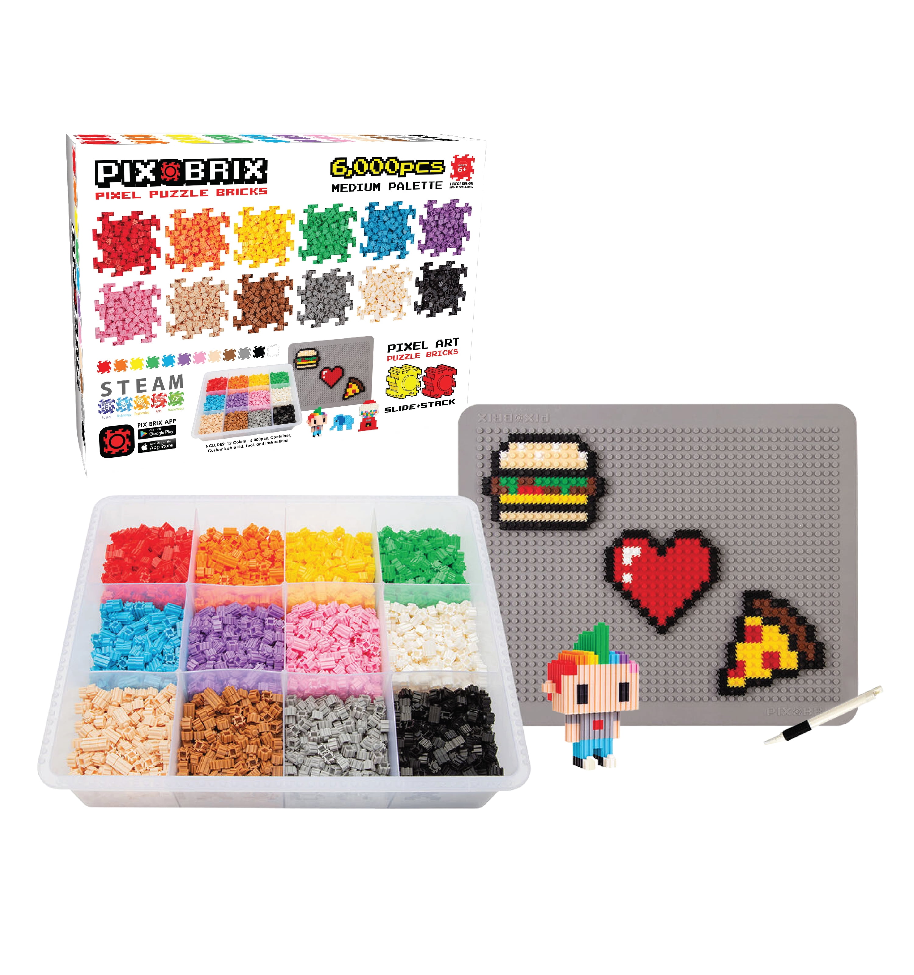 Pix Brix Container (plus 6000pc) - Walmart.com